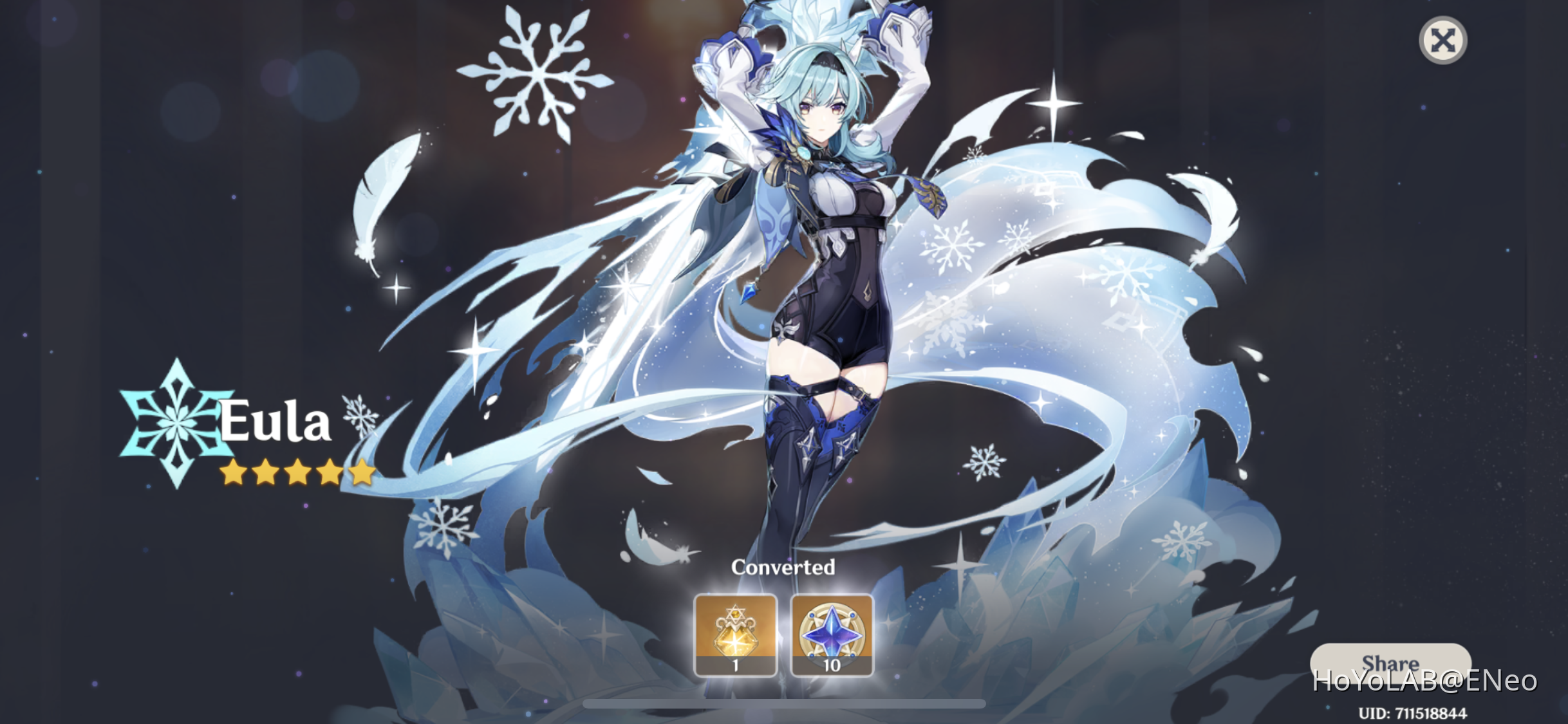 I managed to get a third Eula this banner Genshin Impact | HoYoLAB