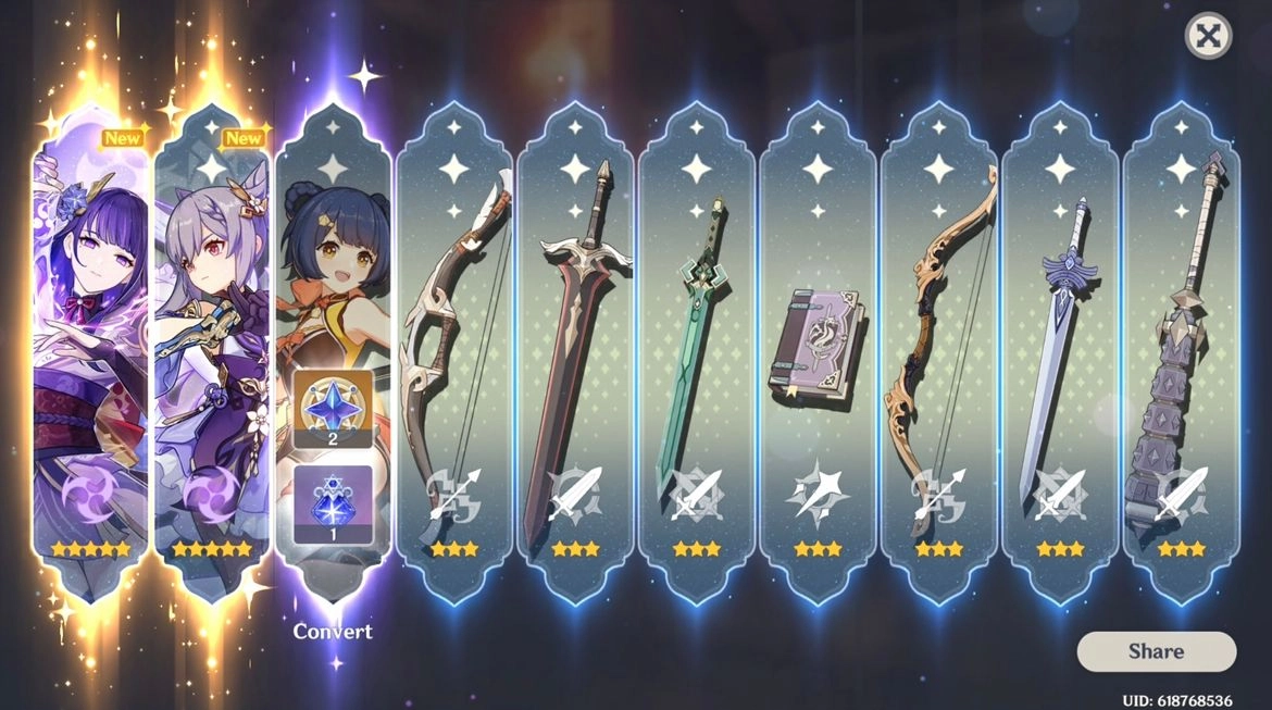 my luckiest 10 pulls ^^ Genshin Impact | HoYoLAB