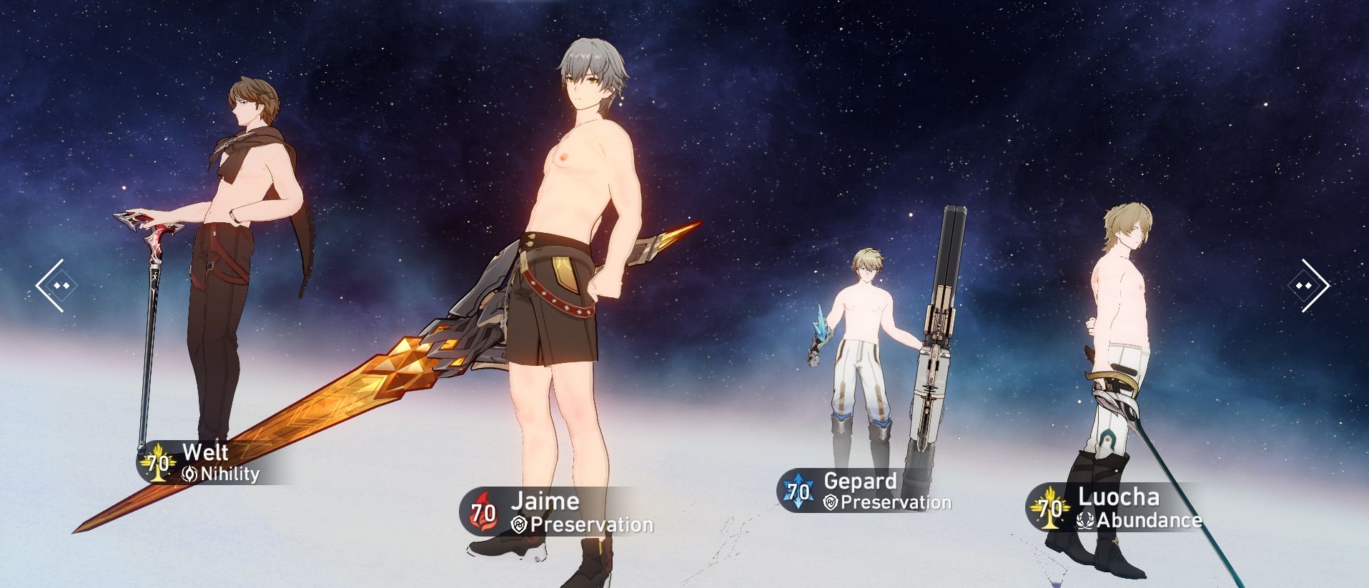 If E6 showed characters like this to my husbandos, I would warp for ...