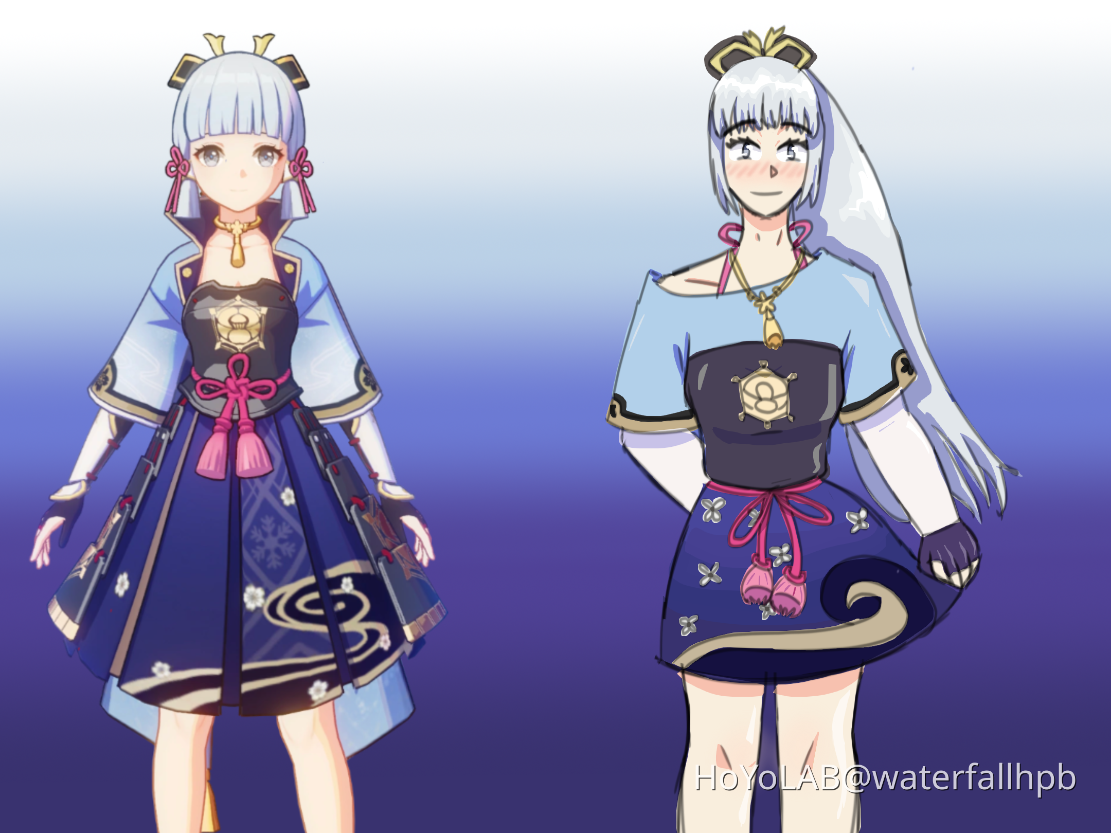 Ayaka comfy redesign sketch Genshin Impact | HoYoLAB