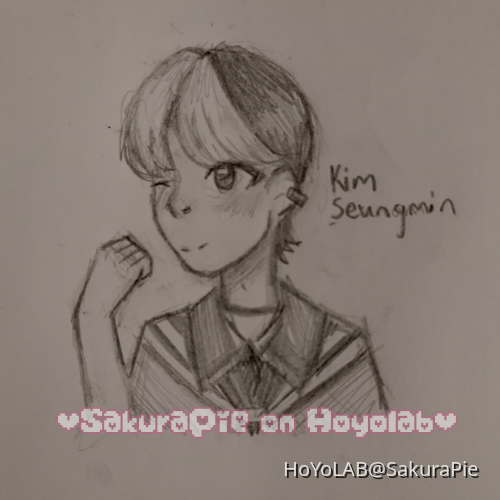 Stray kids Seungmin sketch! | HoYoLAB