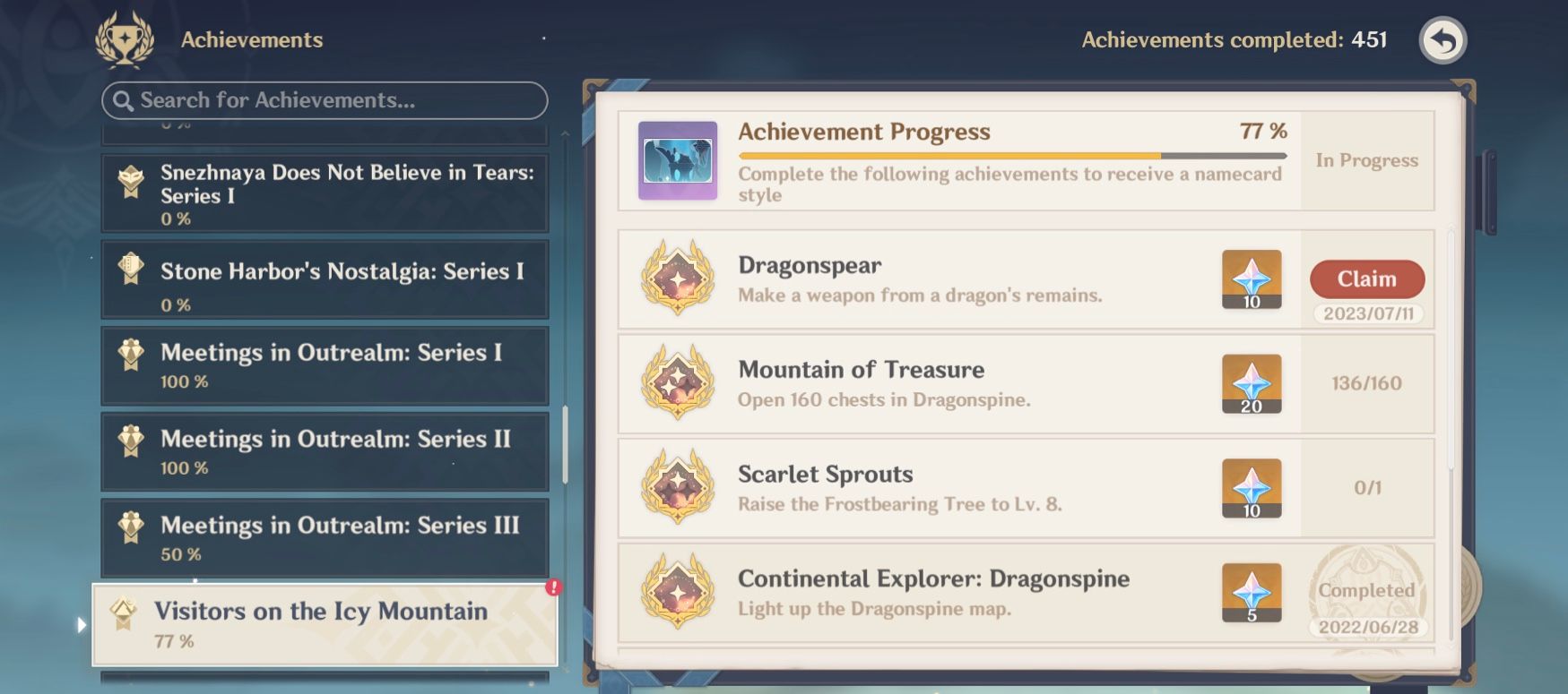 I logged onto Genshin and went "Dragonspine" Genshin Impact | HoYoLAB