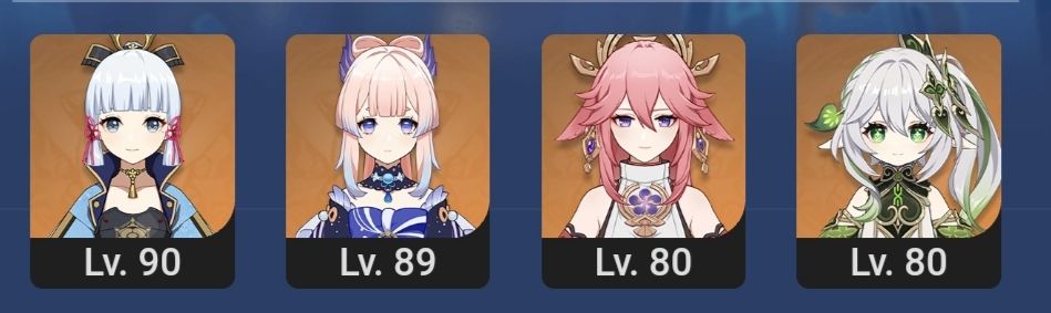 my team Genshin Impact | HoYoLAB