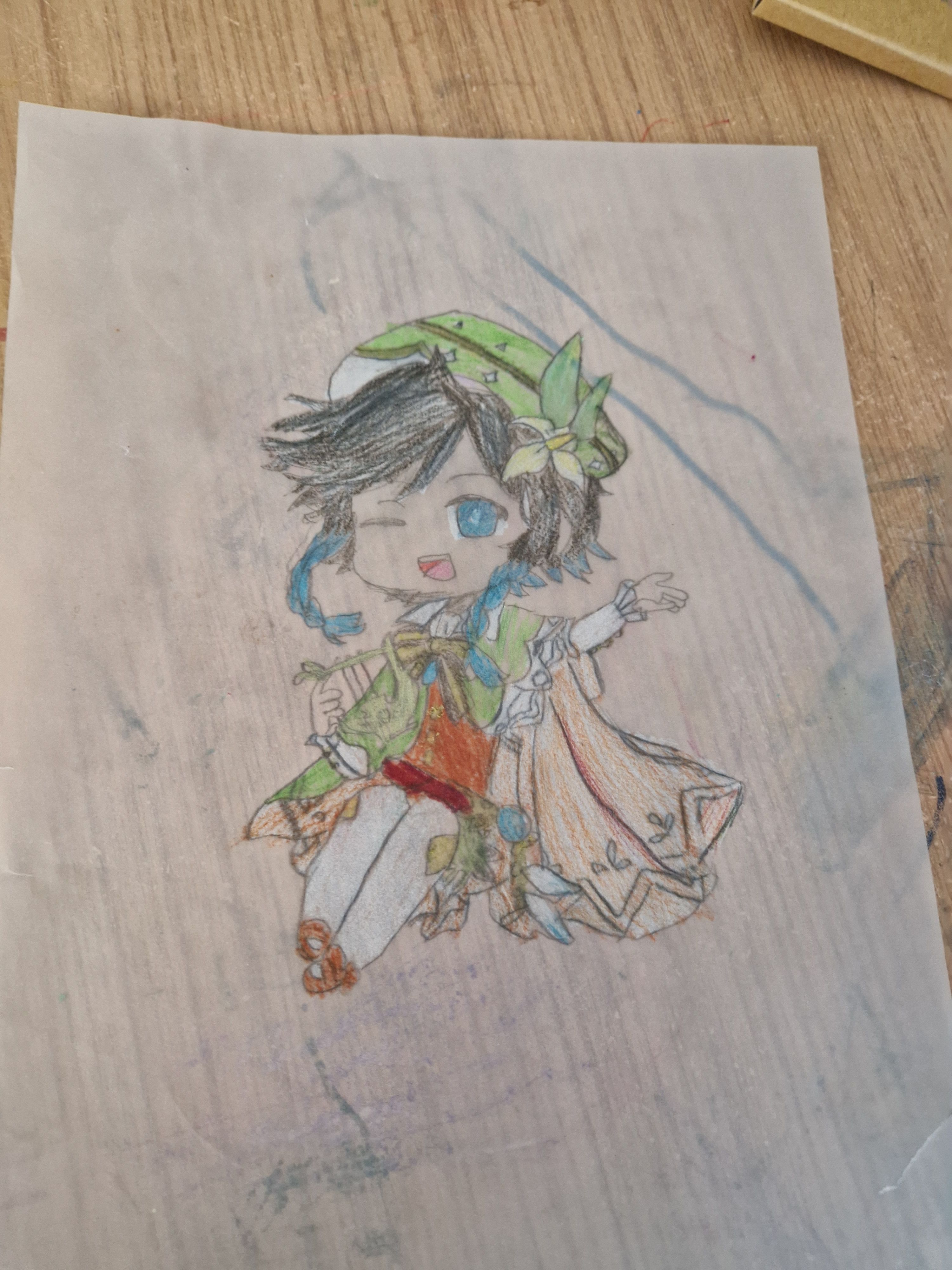 venti on transfer paper Genshin Impact | HoYoLAB