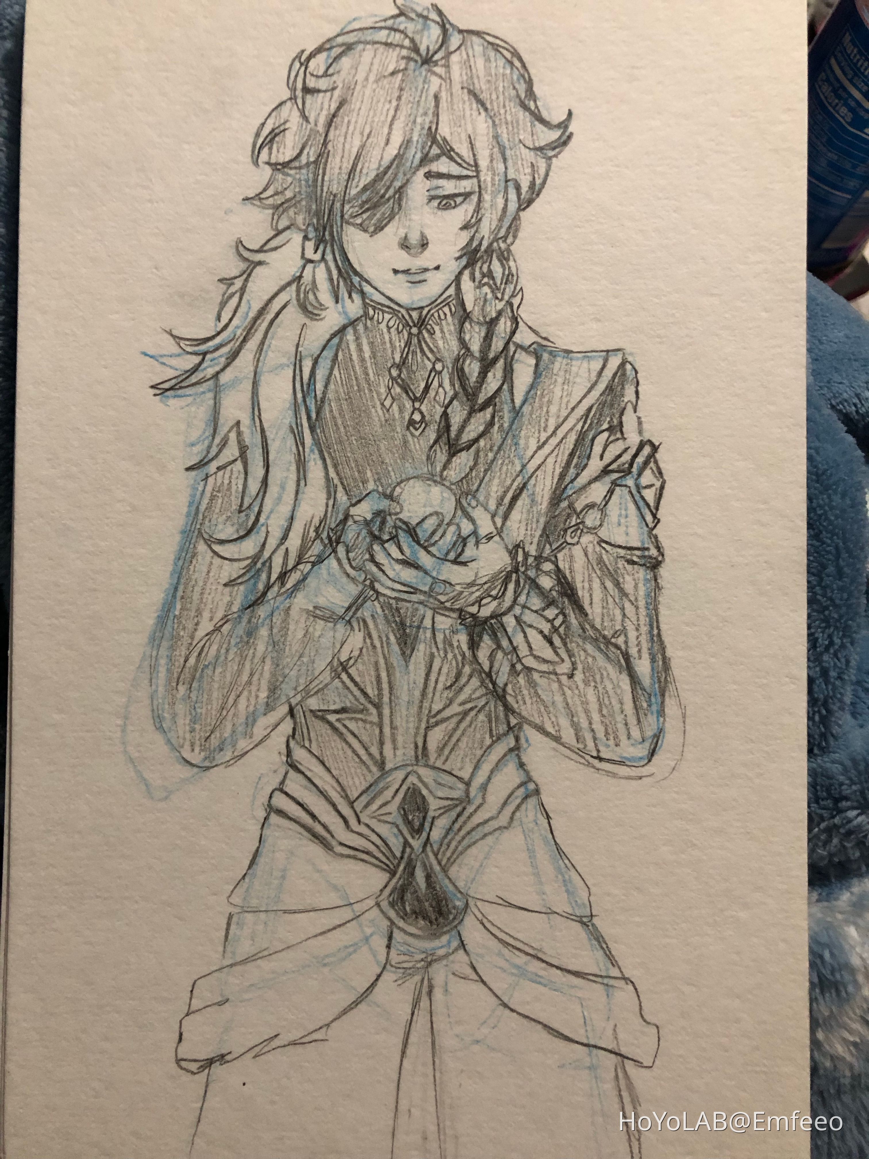 Kaeya skin!! (Will make digital later) Genshin Impact | HoYoLAB