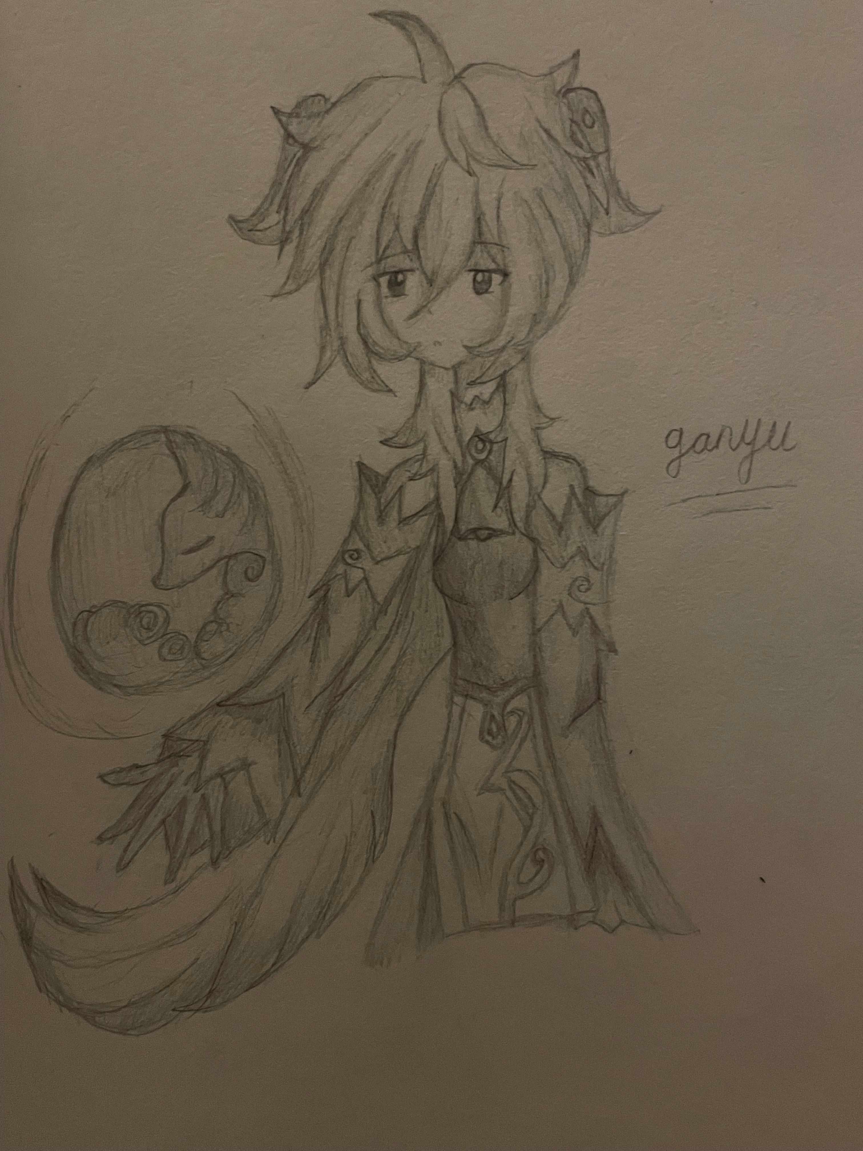 ganyu sketch Genshin Impact | HoYoLAB