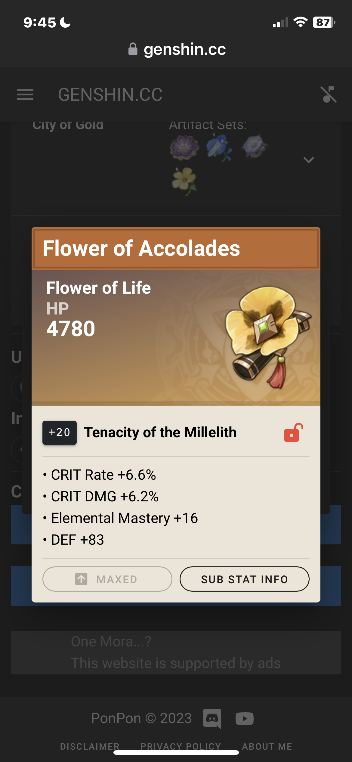 Artifact RNG Simulator (II) Genshin Impact | HoYoLAB