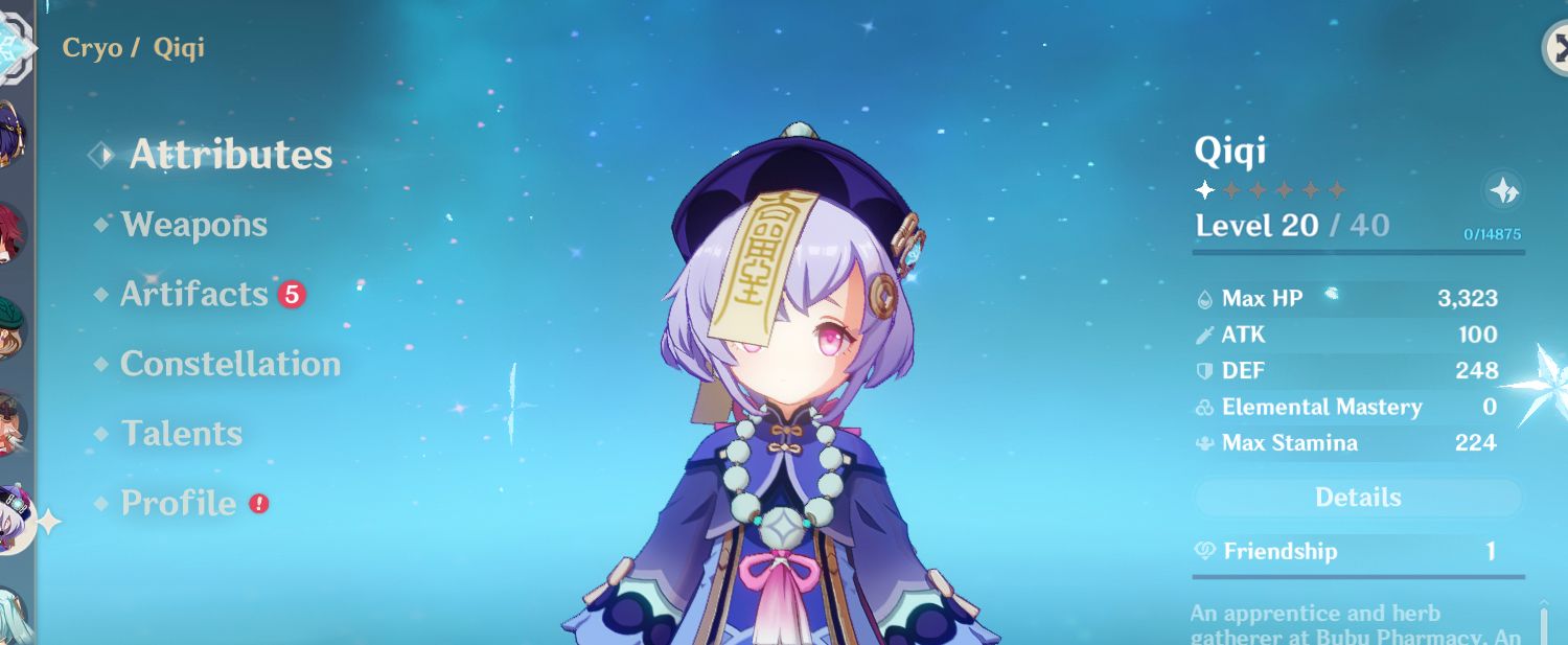 Guys I never shown u this but I got my first qiqi I was happy that I didn’t get a qiqi but she ...