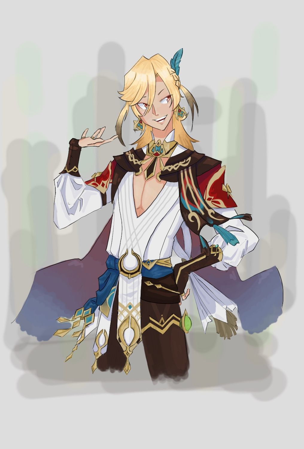 kaveh n the rishboland tiger went to the same hairstylist- i hve proof ...