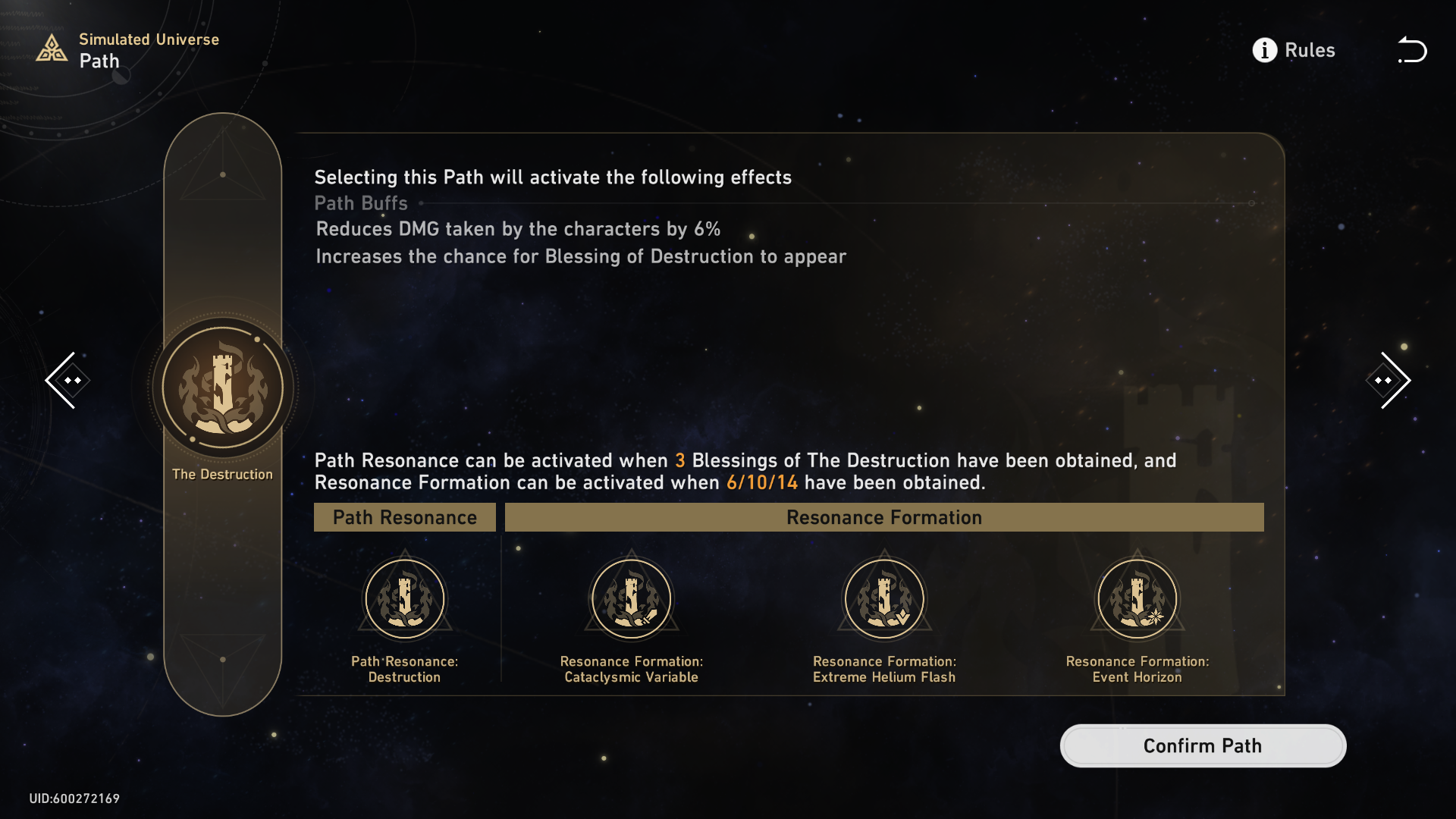 Simulated Universe Path Guide: The Destruction Honkai: Star Rail | HoYoLAB