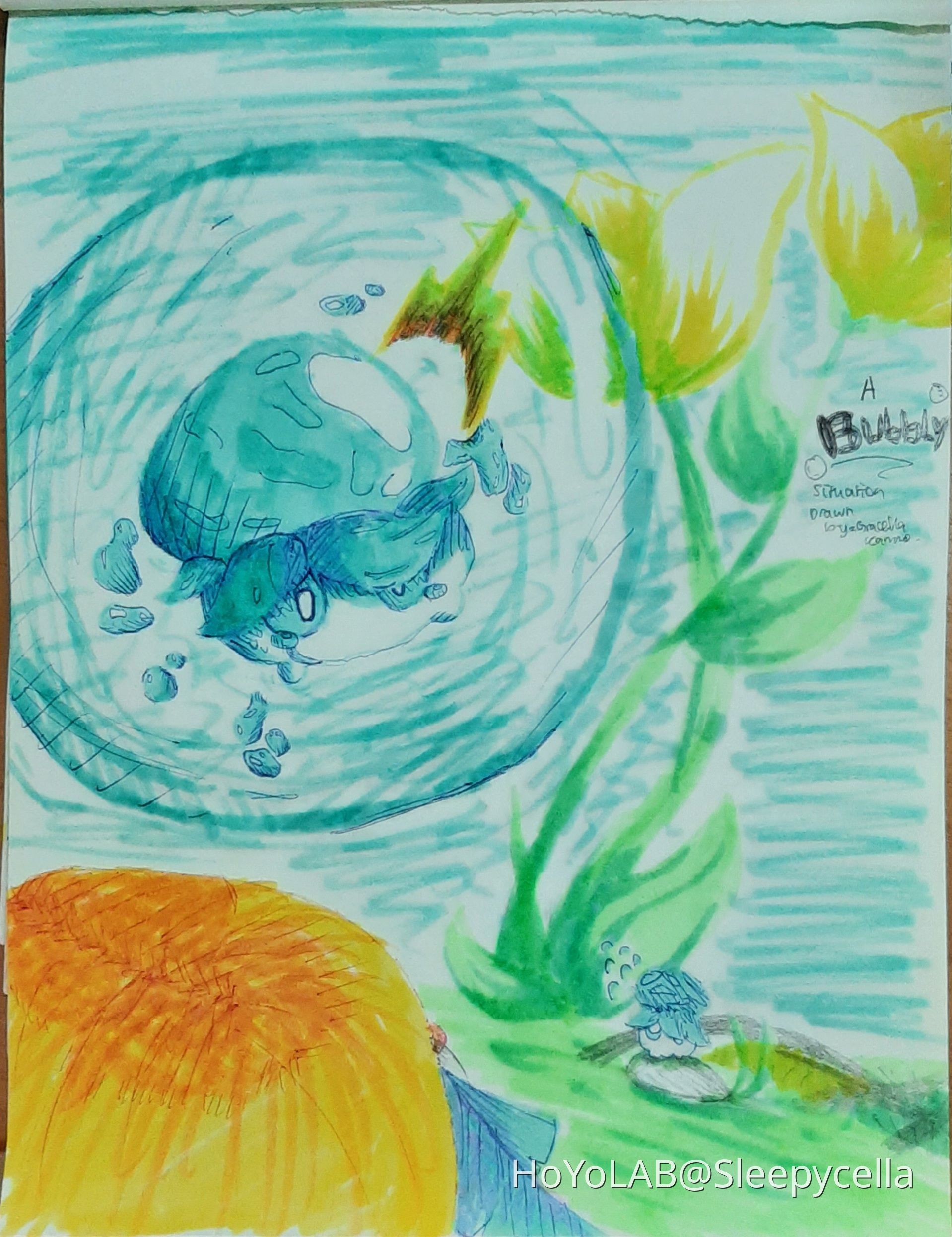 Drawing floating hydro fungus Genshin Impact | HoYoLAB