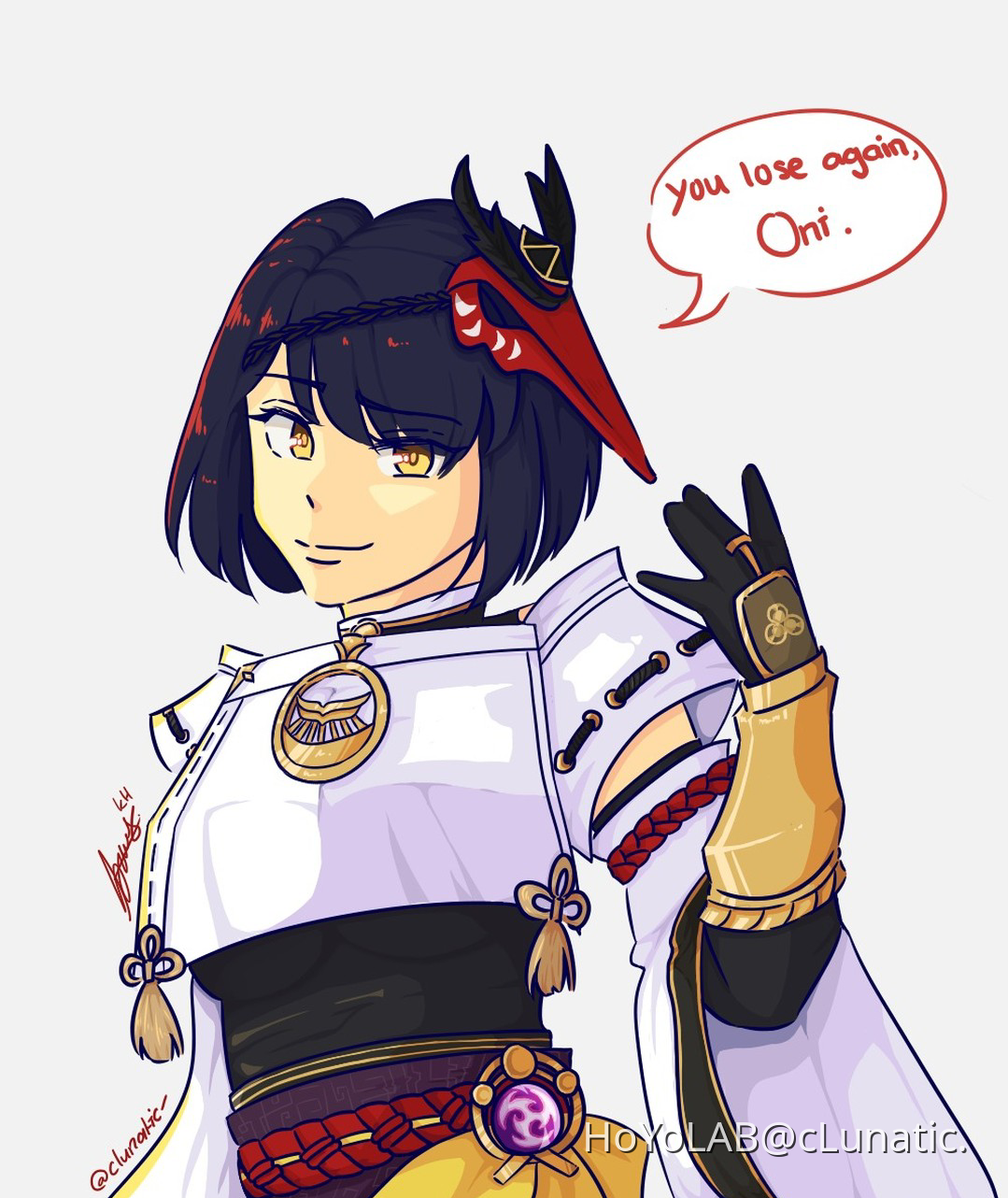 Kujou sara fanart Genshin Impact | HoYoLAB