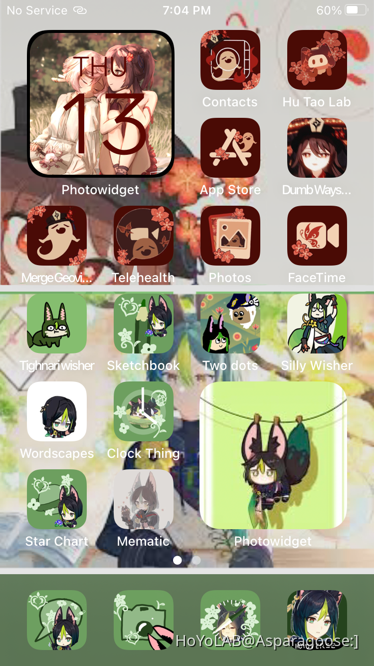 my new double phone theme Genshin Impact | HoYoLAB