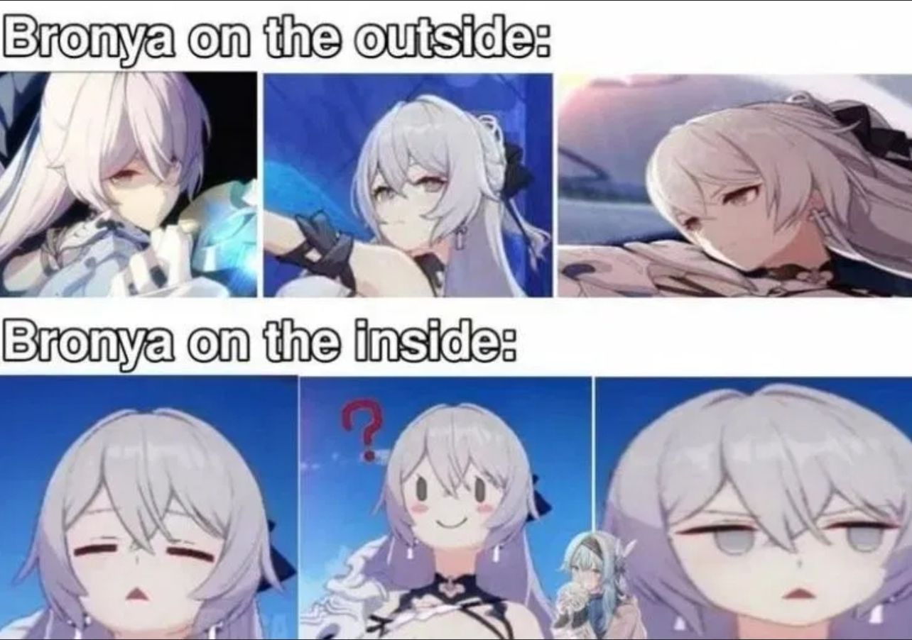 Bronya has two different parts to her who ever knew 😏 Honkai: Star Rail ...
