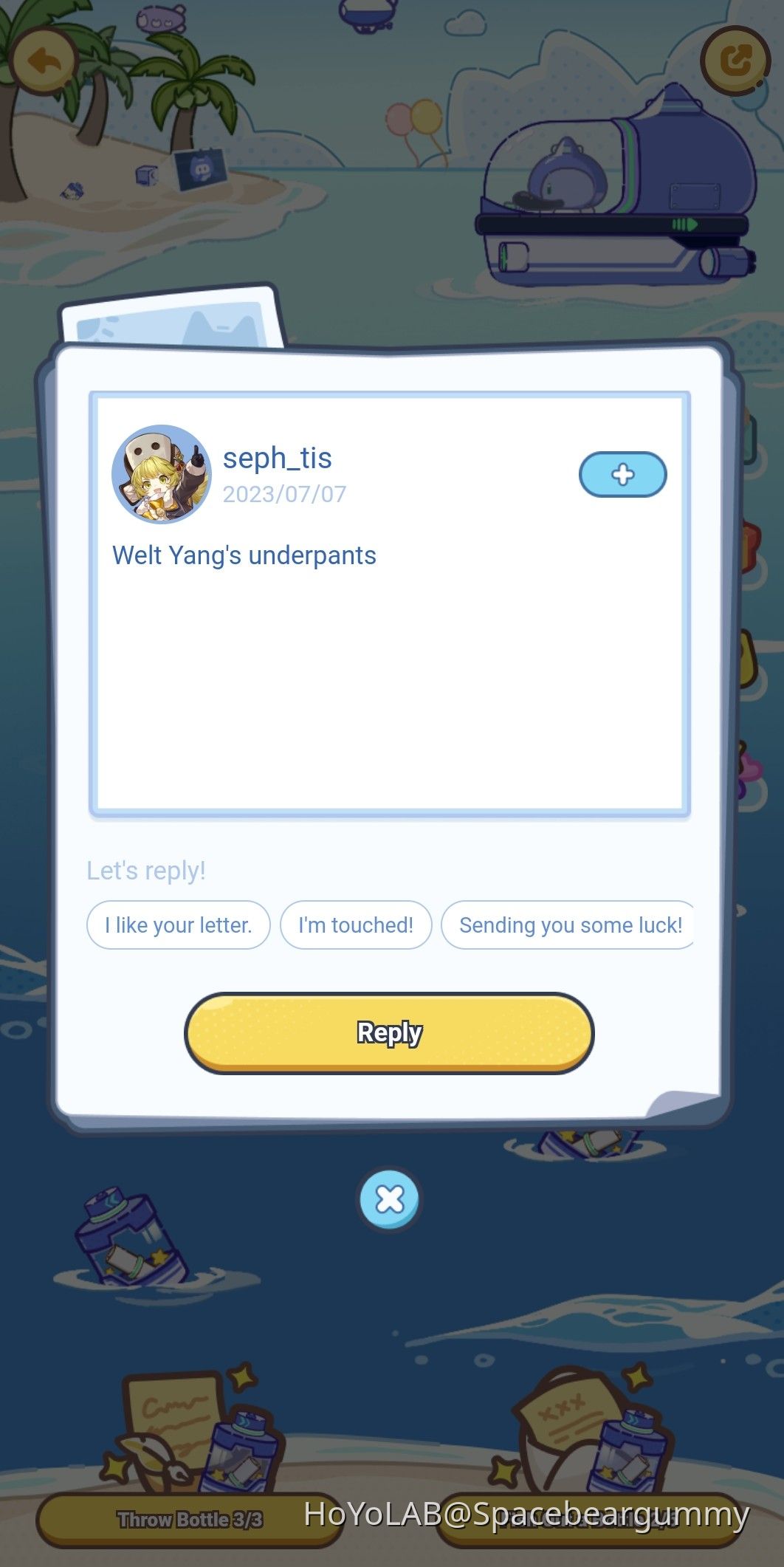 Only 3 words but I spat out my tea | HoYoLAB