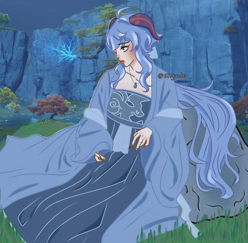 Basic Hanfu + Ganyu [Old Art!] Genshin Impact | HoYoLAB