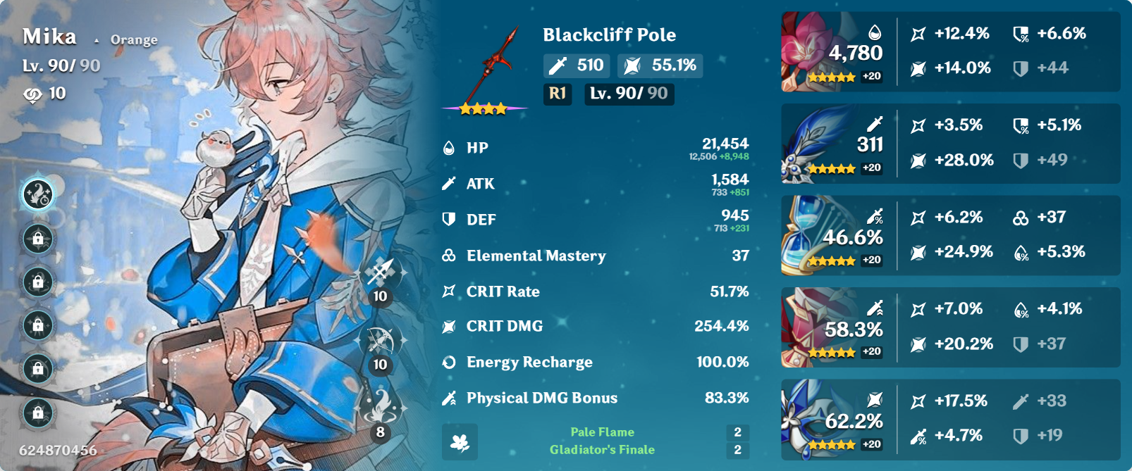 Mika dps build!!!!!!! Genshin Impact | HoYoLAB