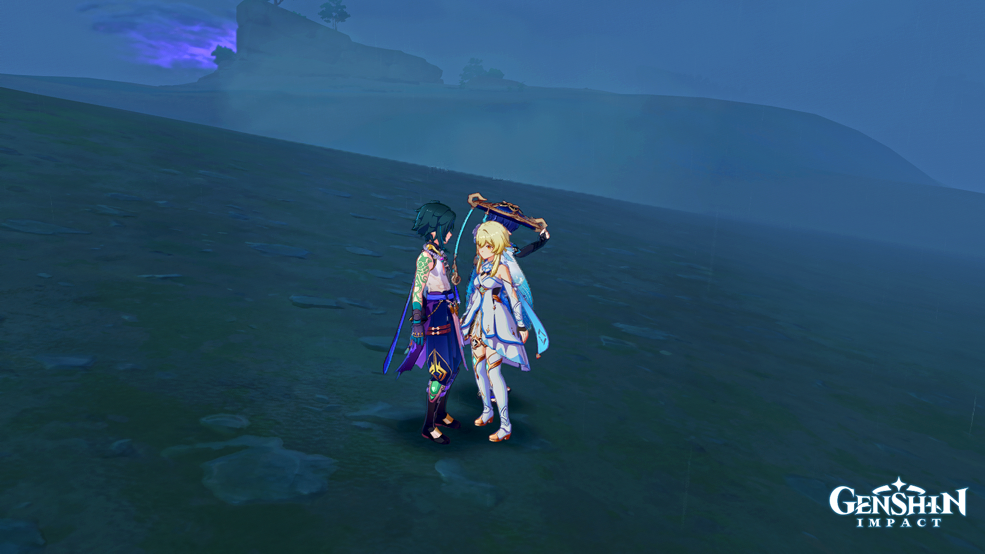 Lumine staring at Xiao... Genshin Impact | HoYoLAB