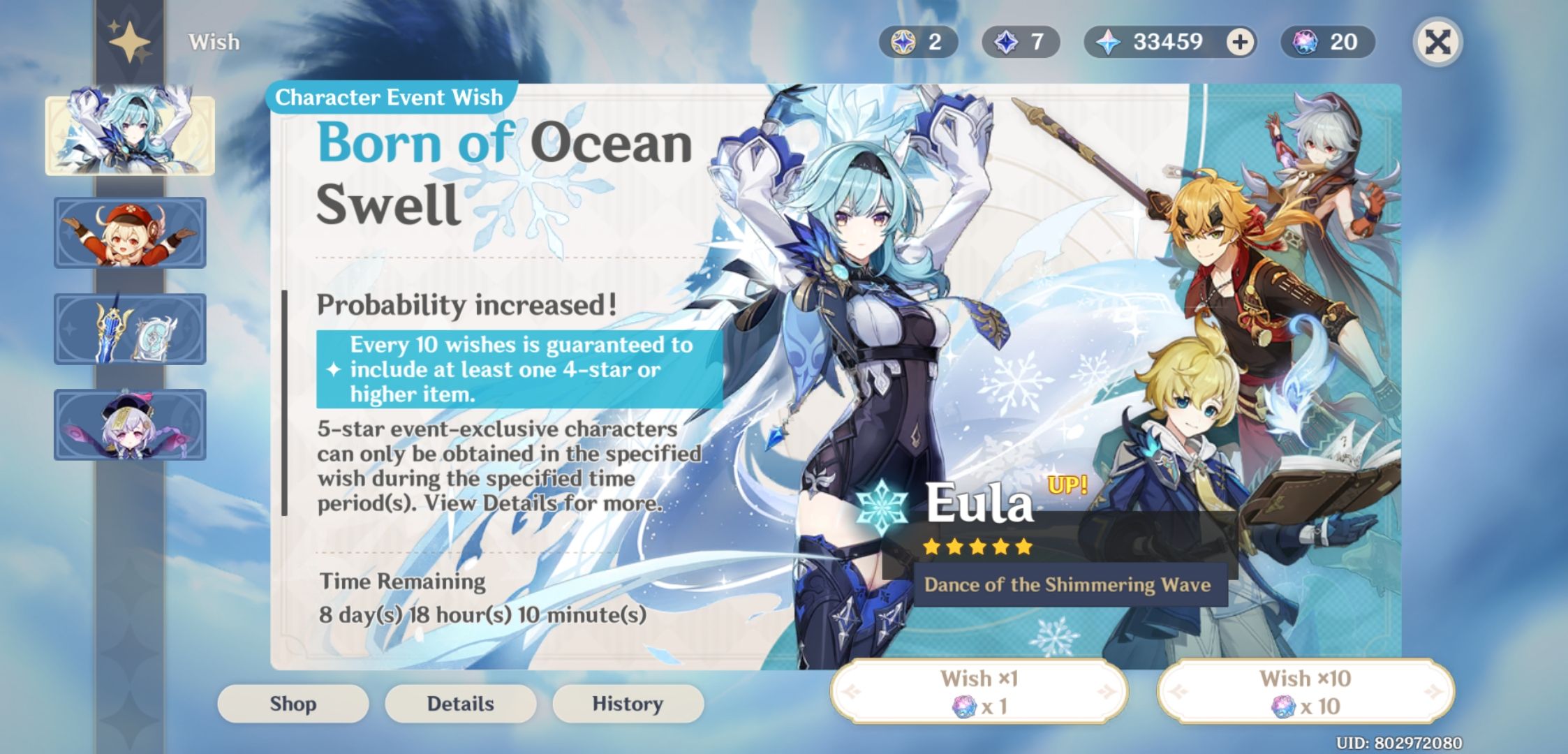 saved #day60+ i don't know how day i have saving for water archon ...