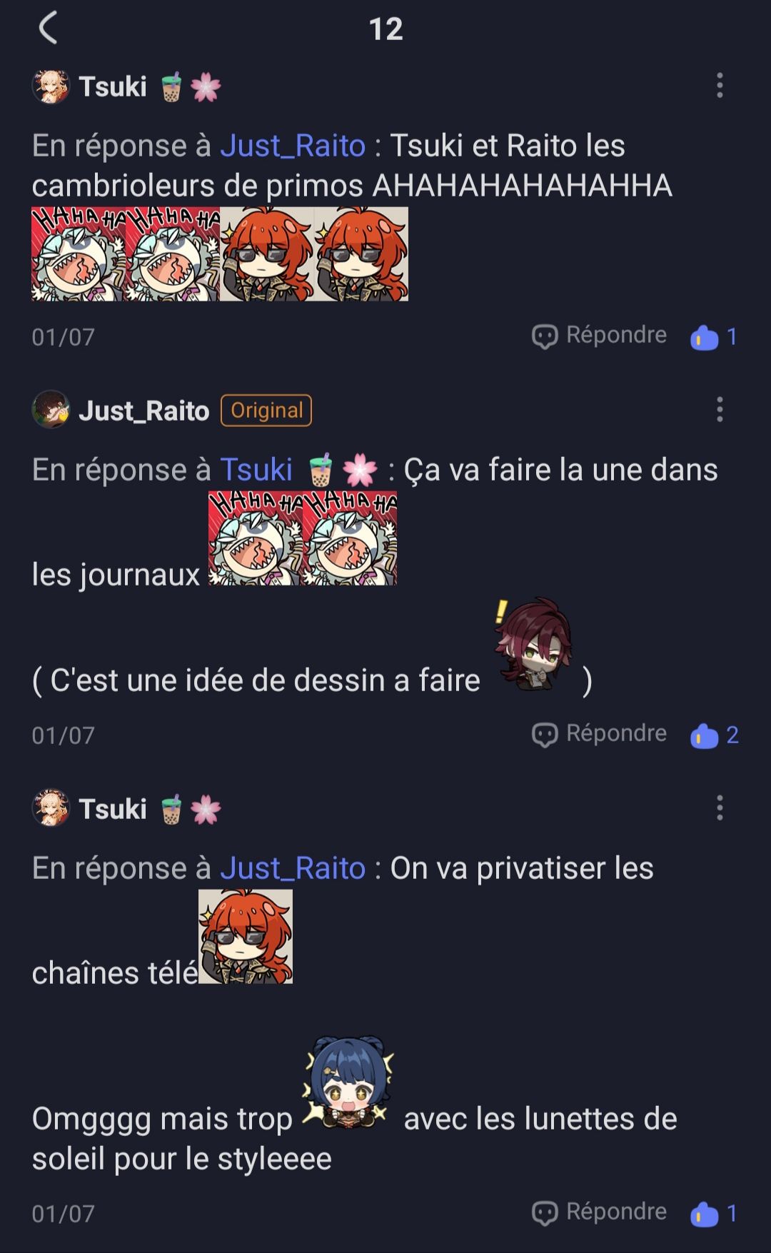 Fanart pour @Tsuki 🧋🌸 Genshin Impact | HoYoLAB