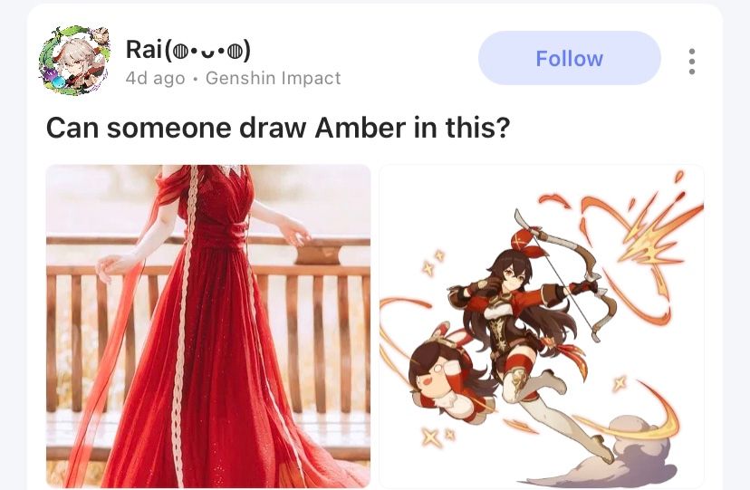 Amber? No problem~ Credit to Rai Genshin Impact | HoYoLAB