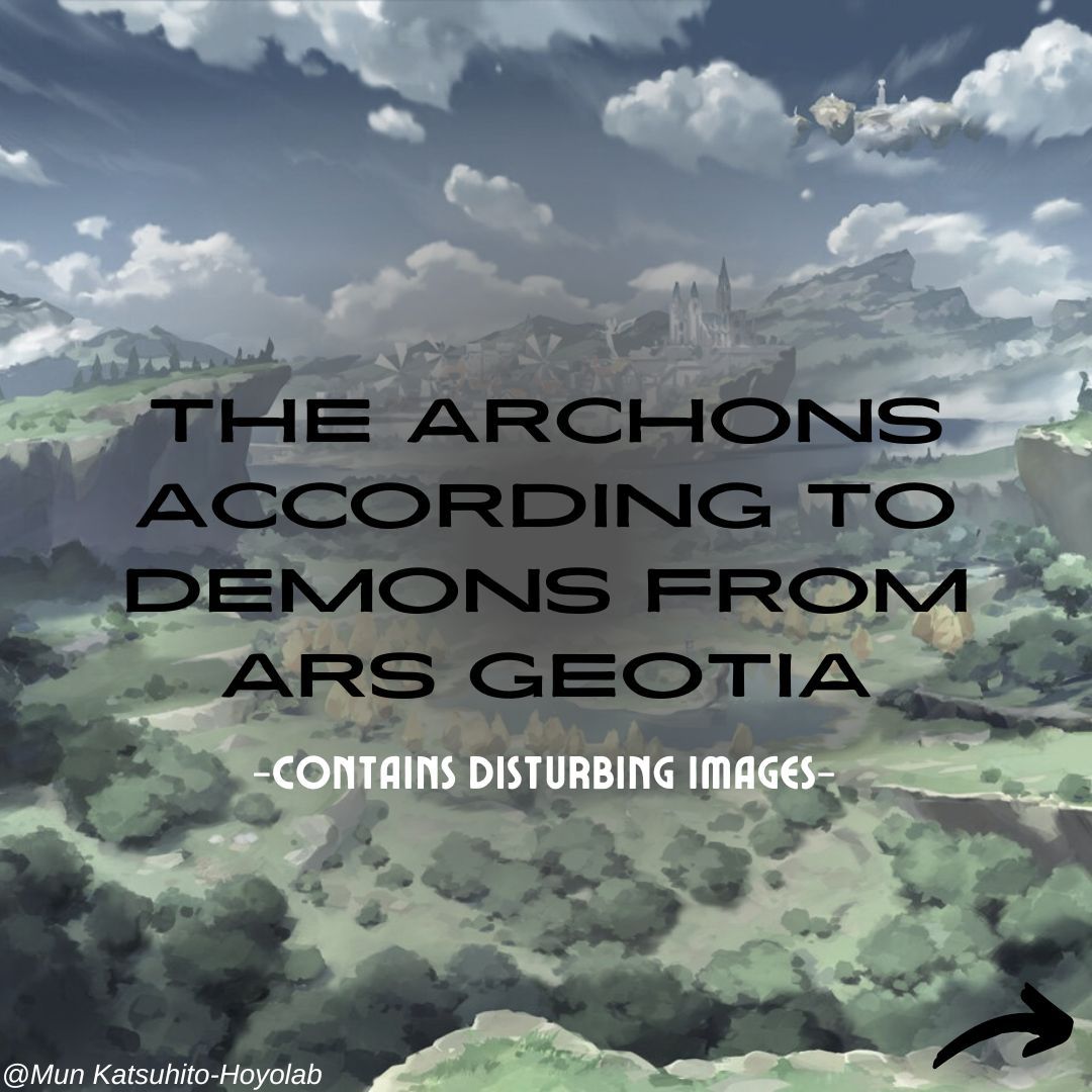 The Archons According To The Demons From Ars Geotia. Genshin Impact ...