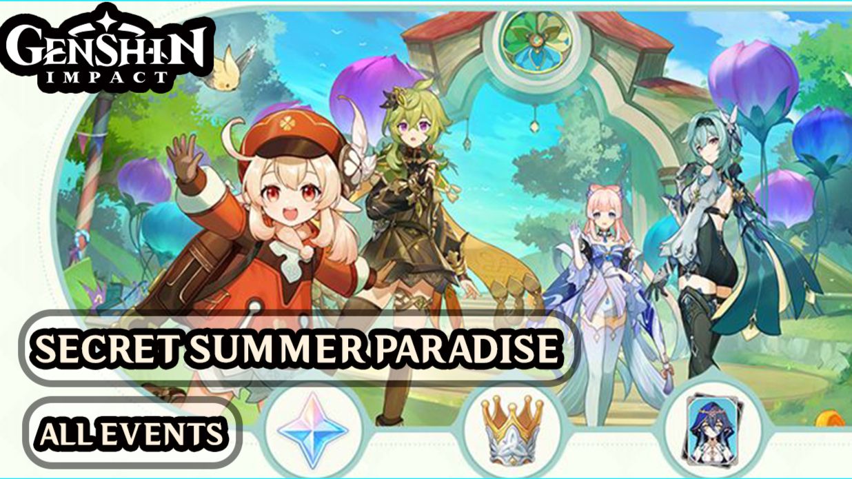[Genshin Impact v3.8] Secret Summer Paradise Event Guide & Gameplay ...