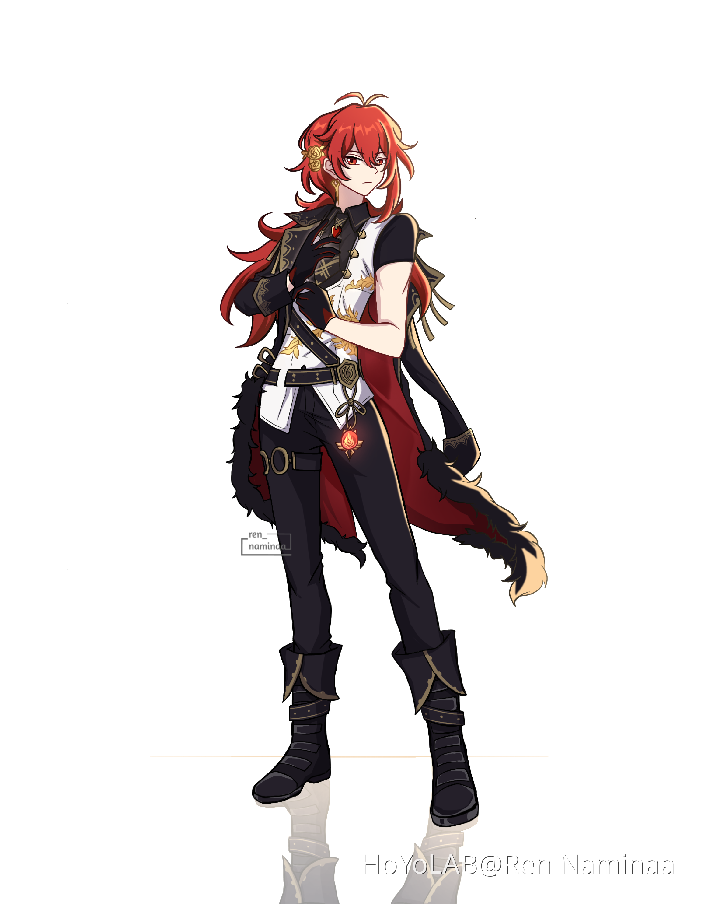 Diluc with Himeko style👍👍 Genshin Impact | HoYoLAB