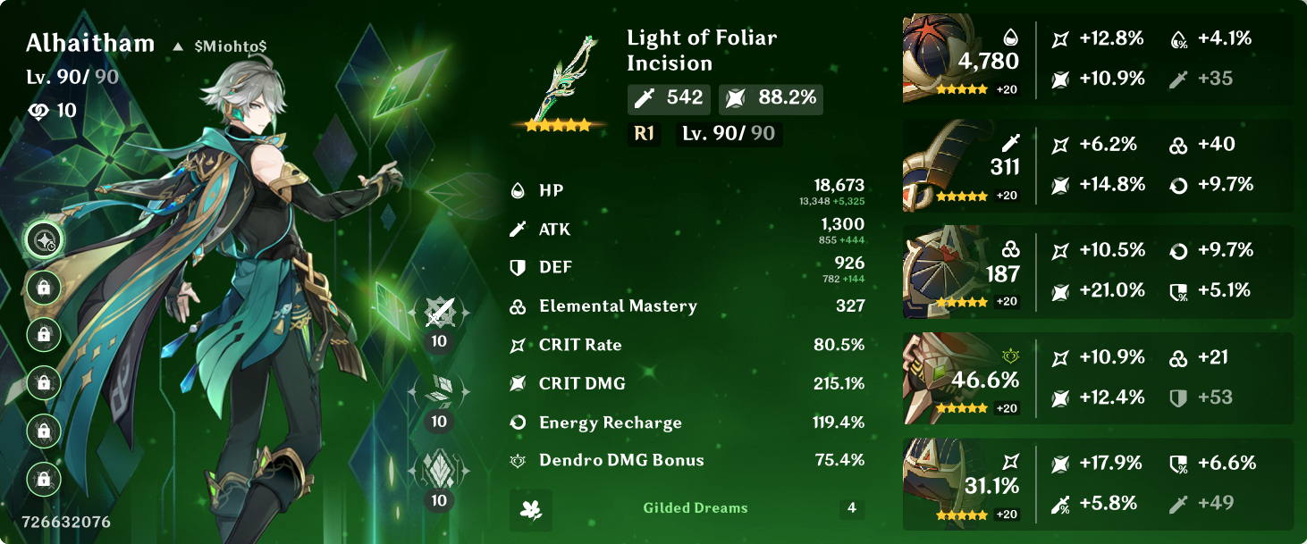 My main Alhaithem Genshin Impact | HoYoLAB