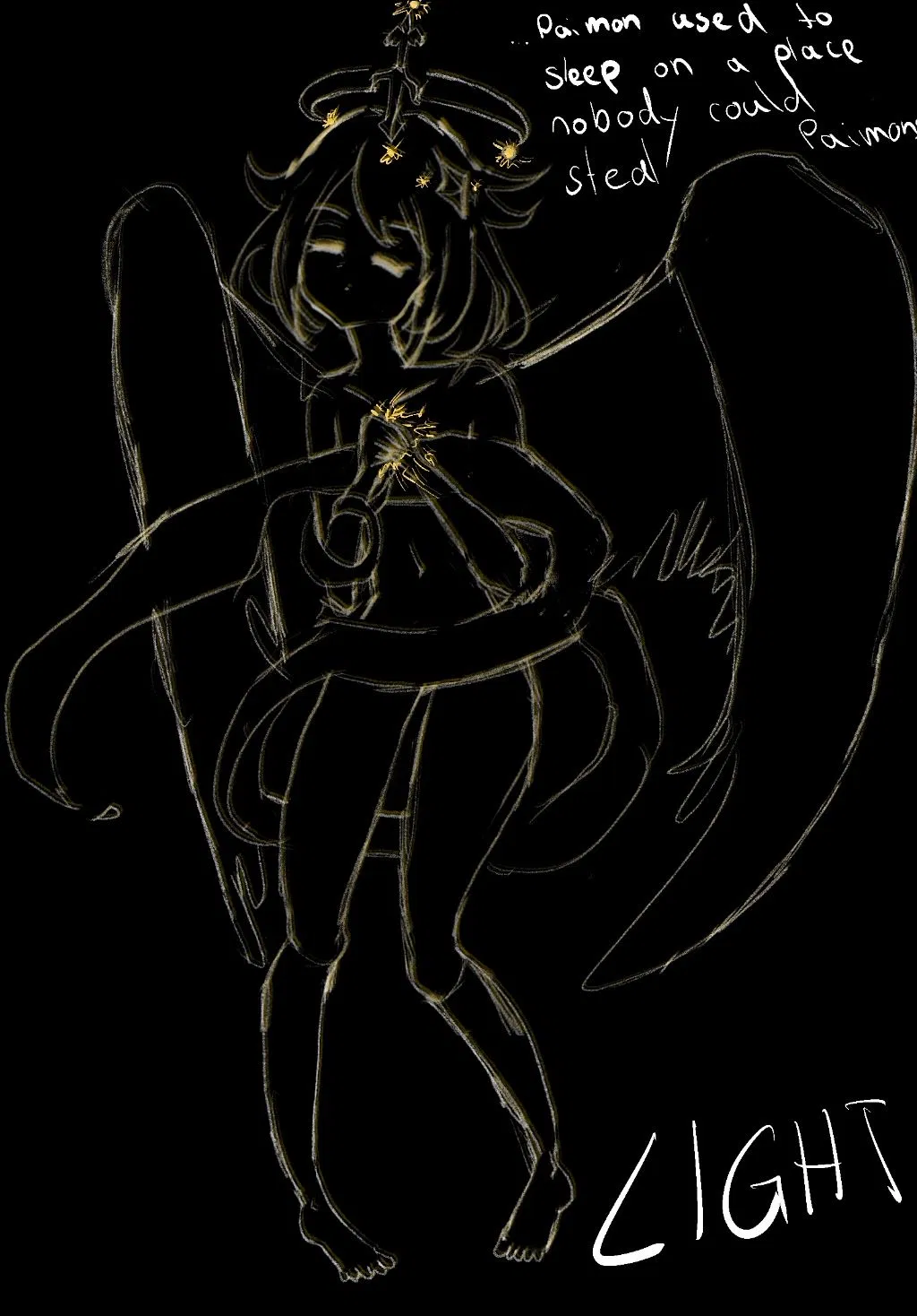 Paimon and her true form (fanfic) Genshin Impact | HoYoLAB