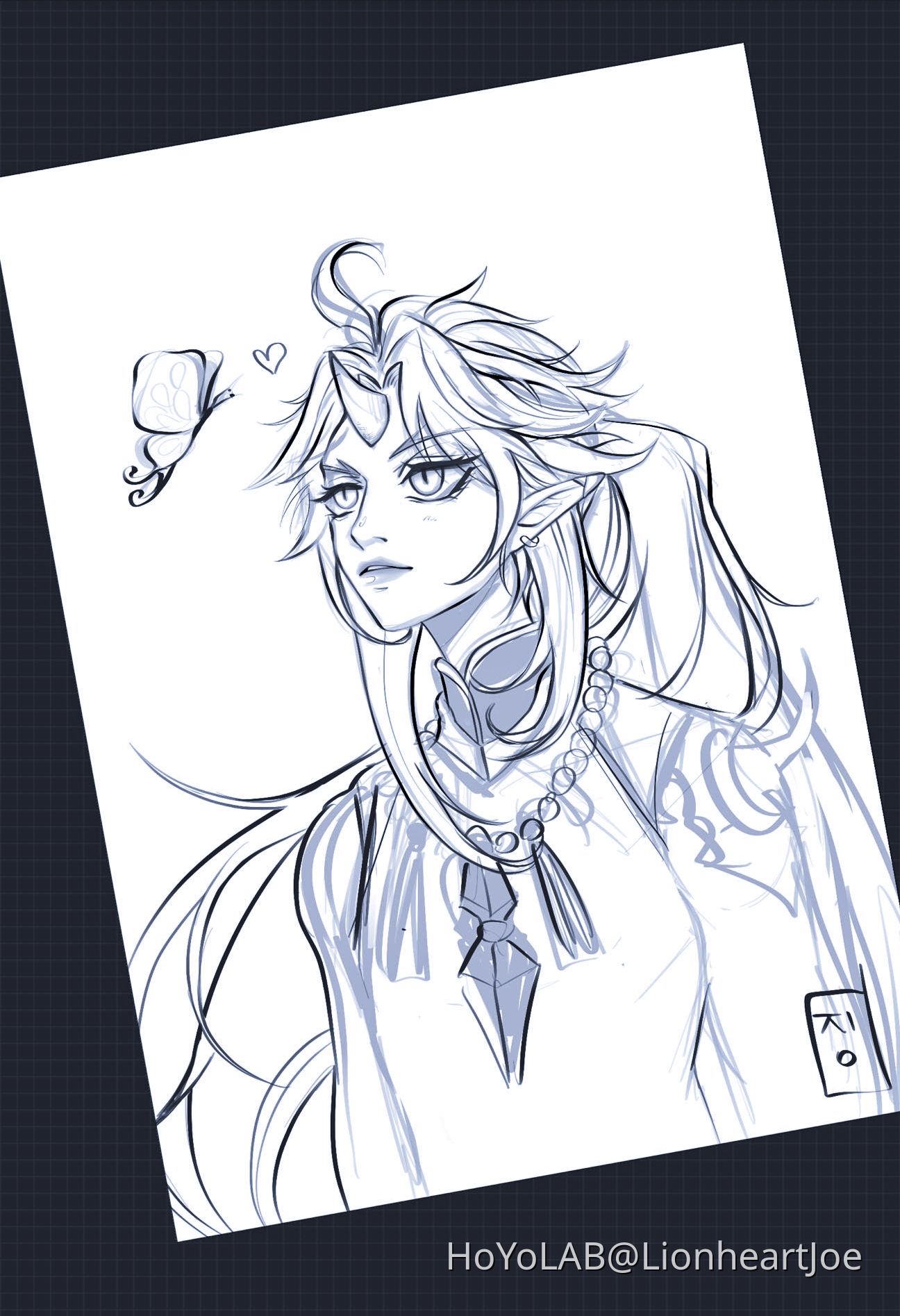 Doodling ~Dragon Xiao~ tonight Genshin Impact | HoYoLAB