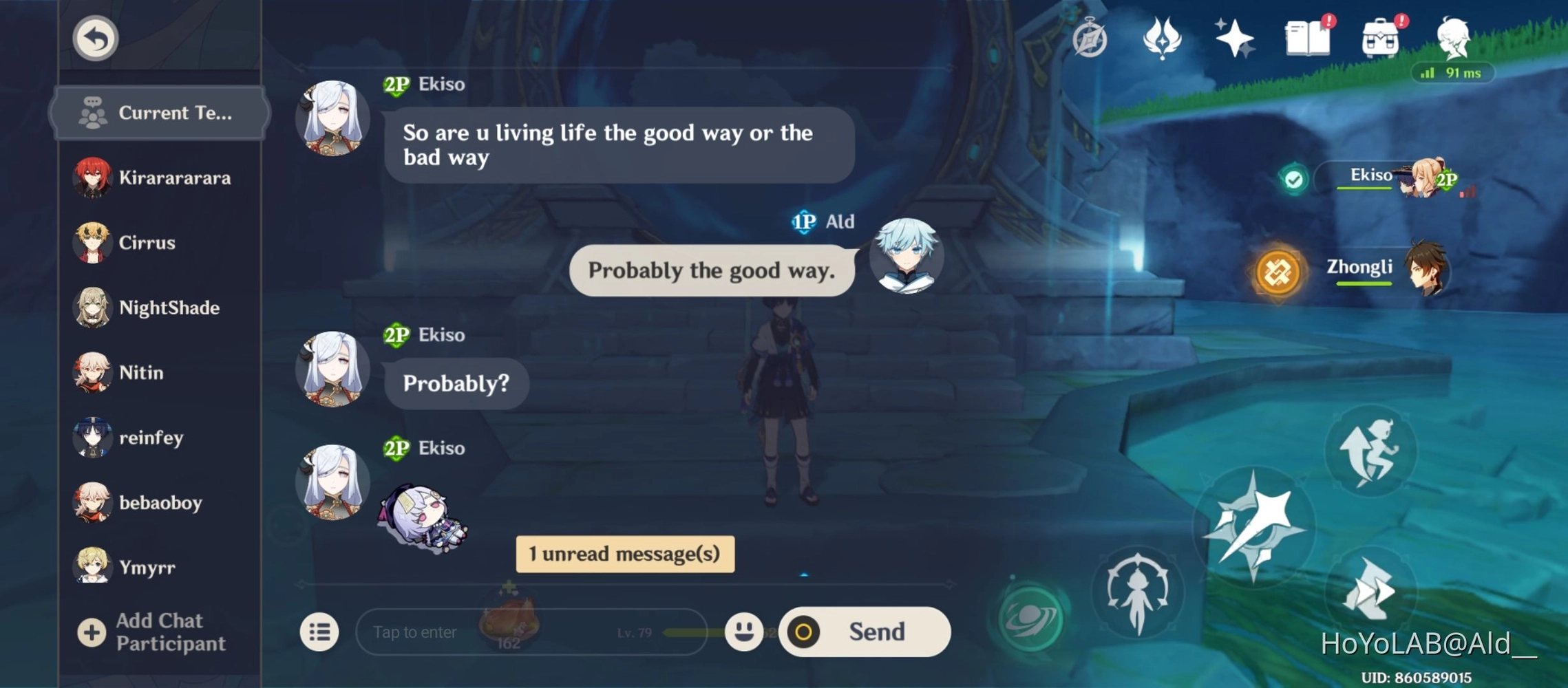 Someone recruited me to andrew tate's program, but I'm f2p. Genshin ...