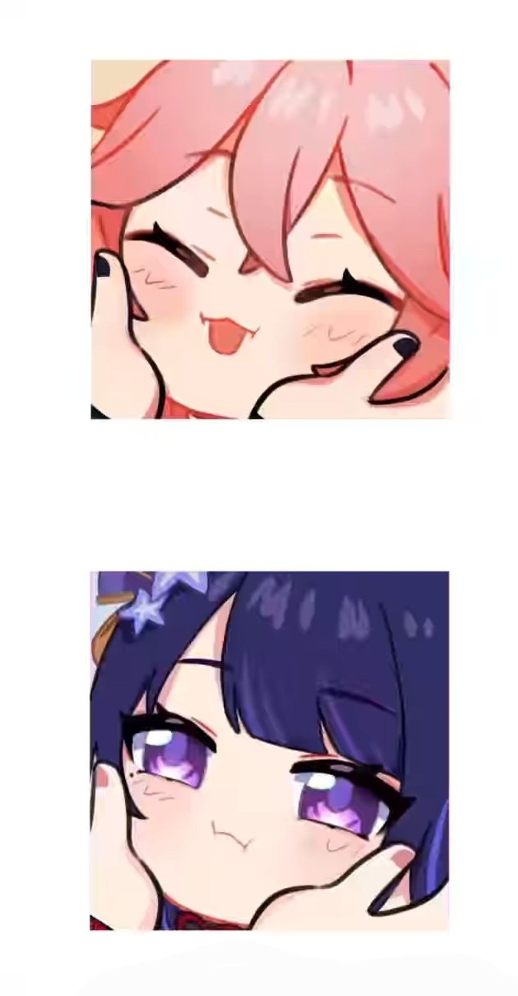 Raiden and Yae matching pfps 🌌💕 Genshin Impact | HoYoLAB