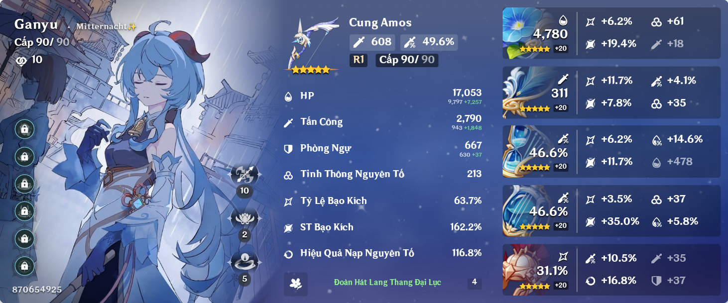 Lên xin ý kiến của mọi người về chỉ số build của waifu và husbando nhà ...