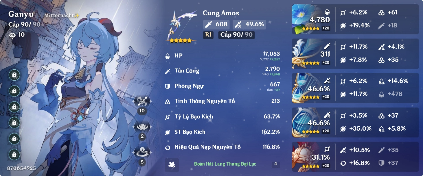 Lên xin ý kiến của mọi người về chỉ số build của waifu và husbando nhà ...