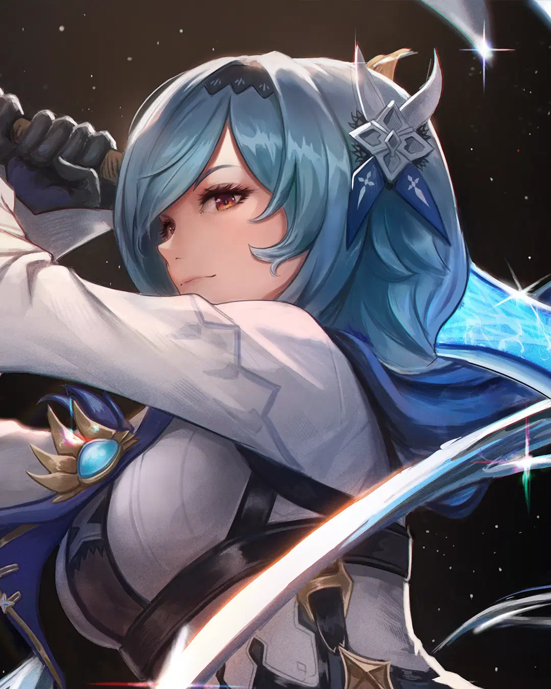 Dance of the Shimmering Wave – Eula Fan Art Genshin Impact | HoYoLAB