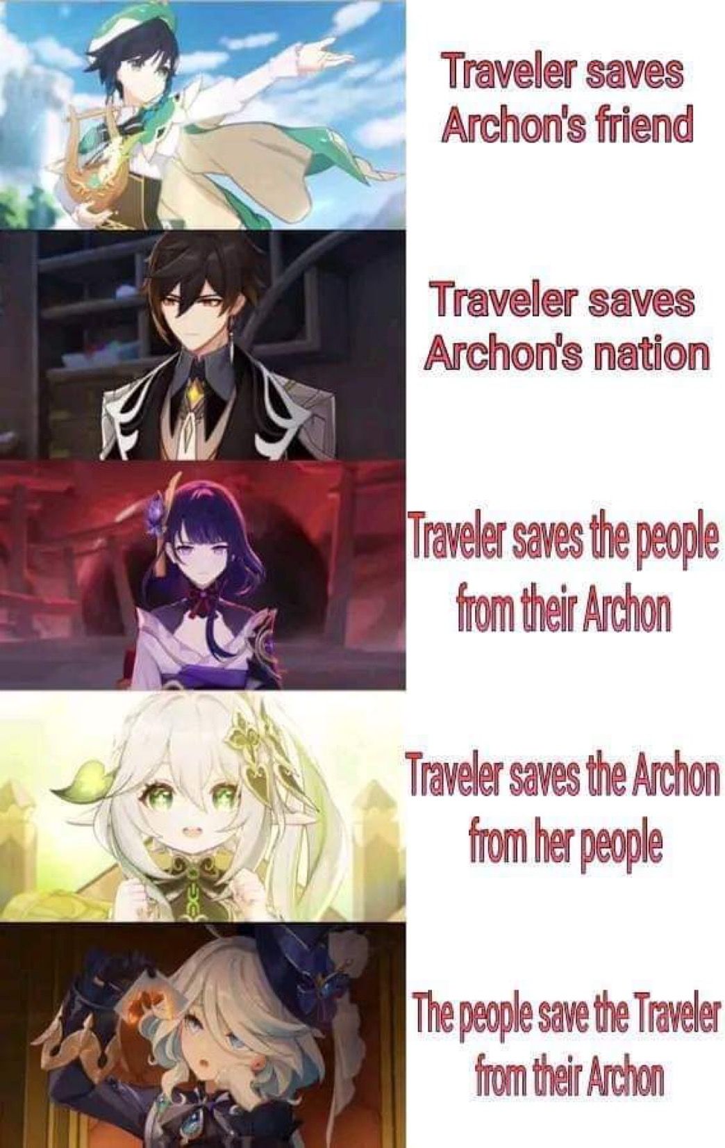 Natlan: The people save the Archon from the Traveler Genshin Impact ...