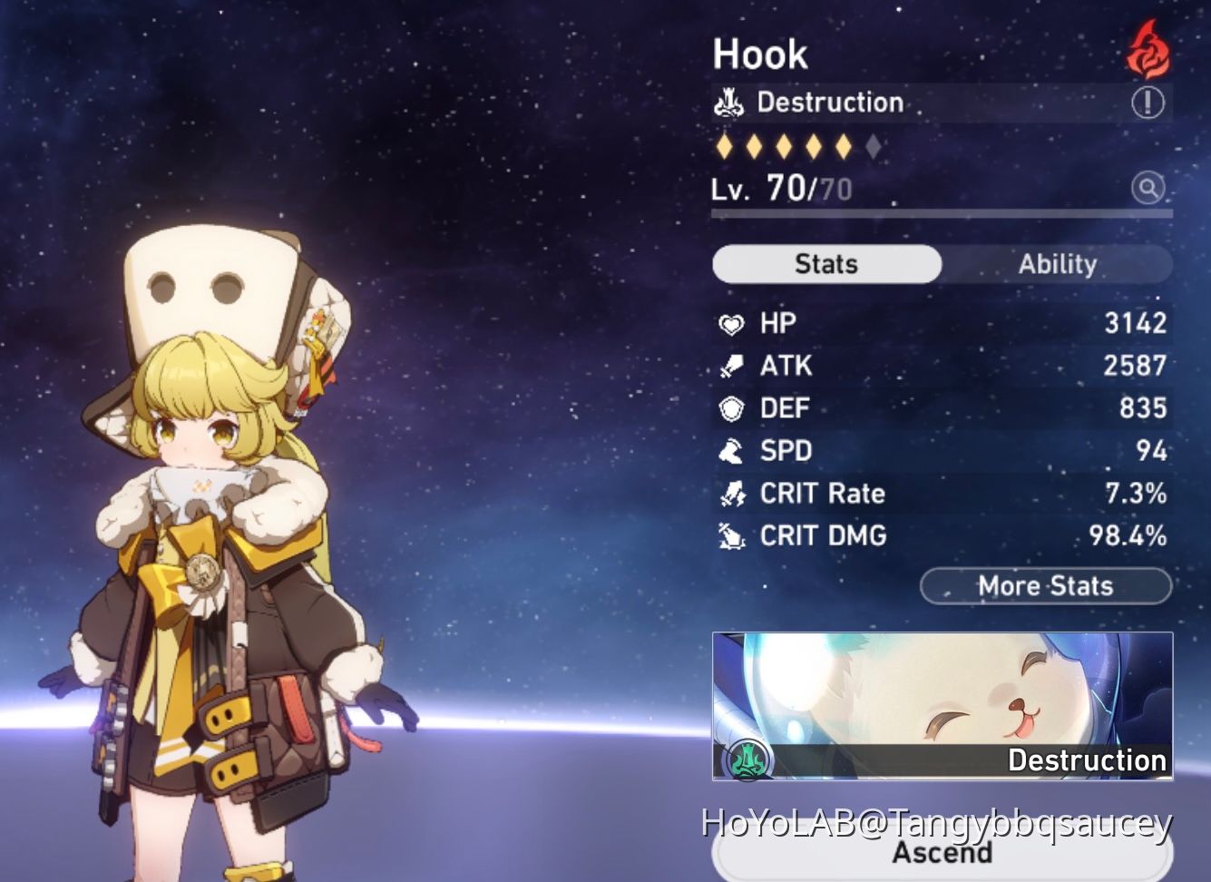 Updated Hook Build Honkai: Star Rail | HoYoLAB