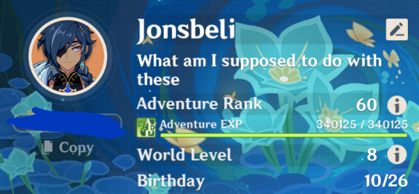 Finally reached adventure rank 60 Genshin Impact | HoYoLAB