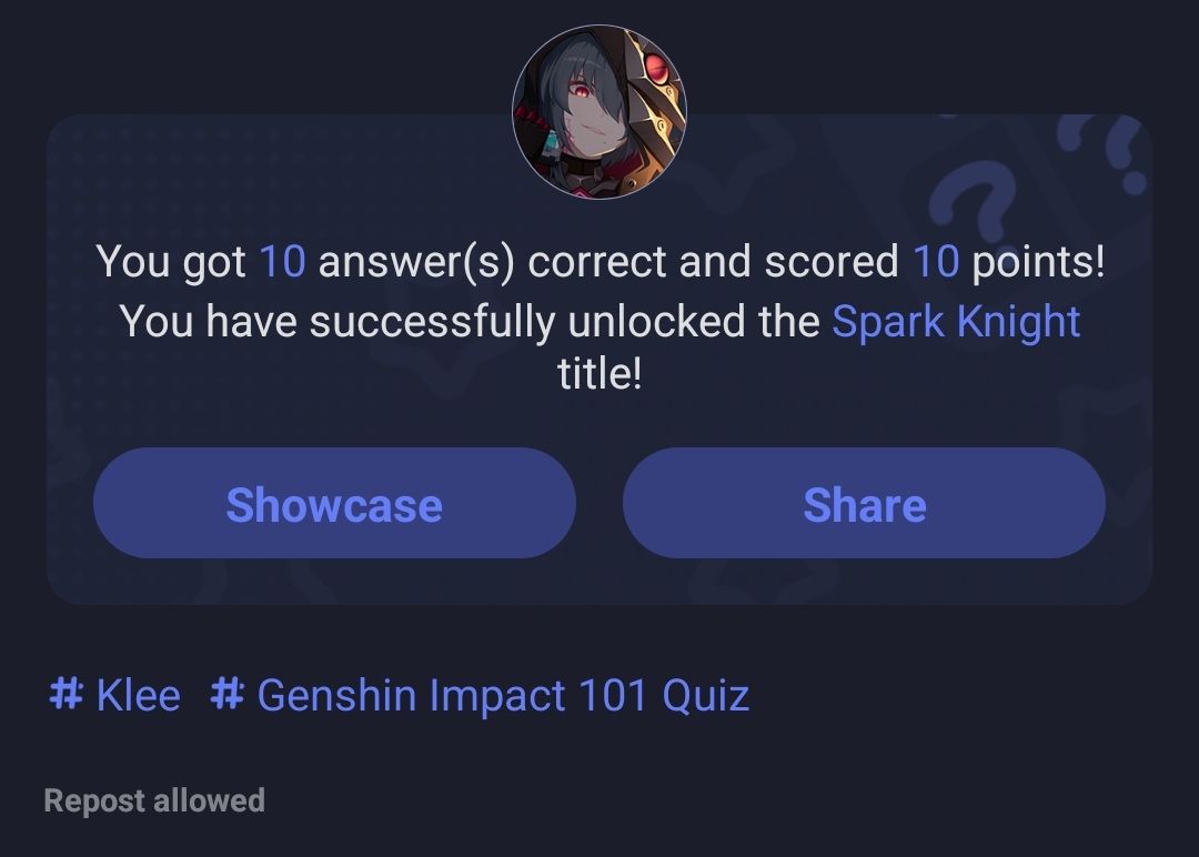 Spark Knight Klee of the Knights of Favonius, reporting for duty ...