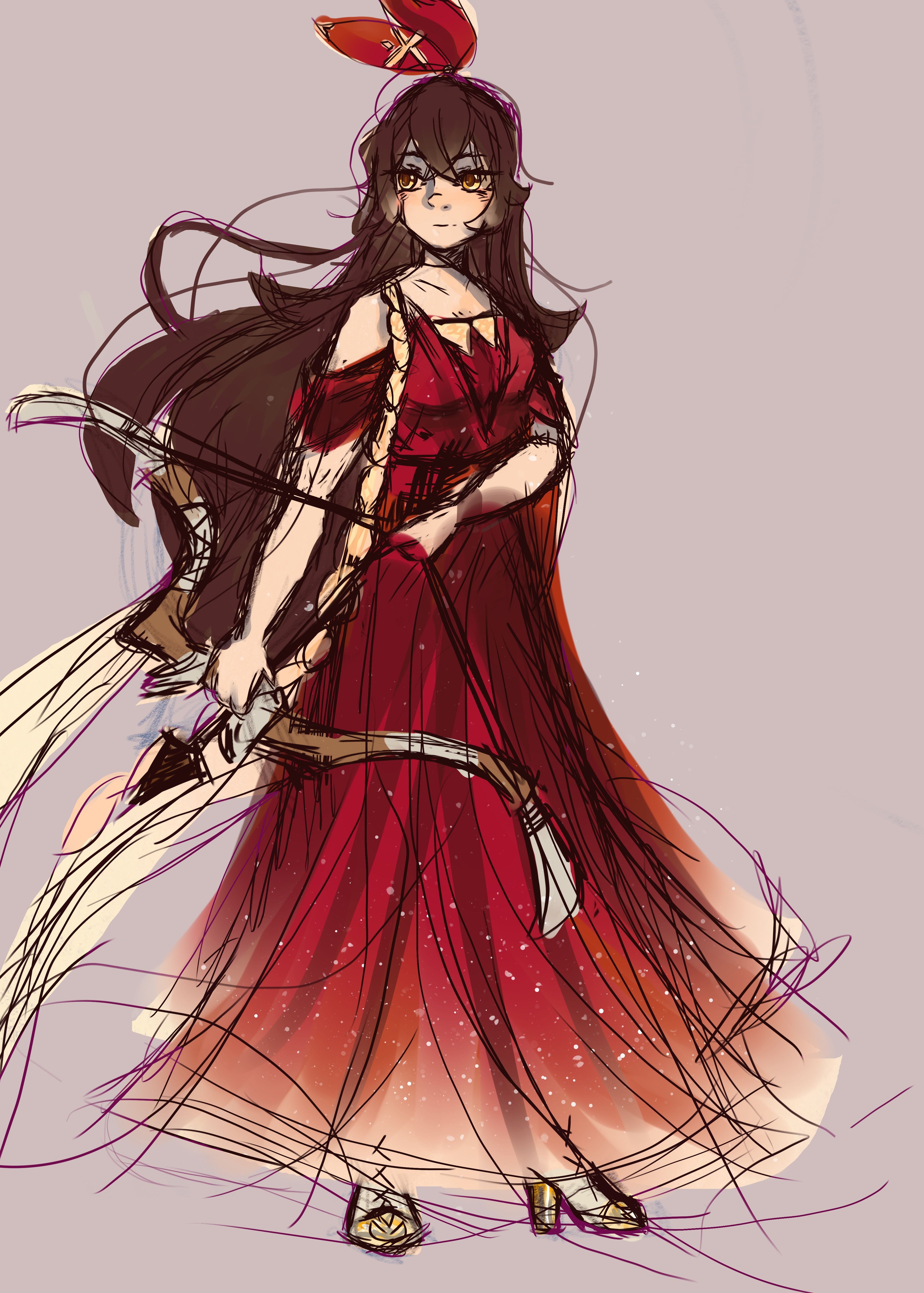 Amber in a Red dress ^w^ Genshin Impact | HoYoLAB