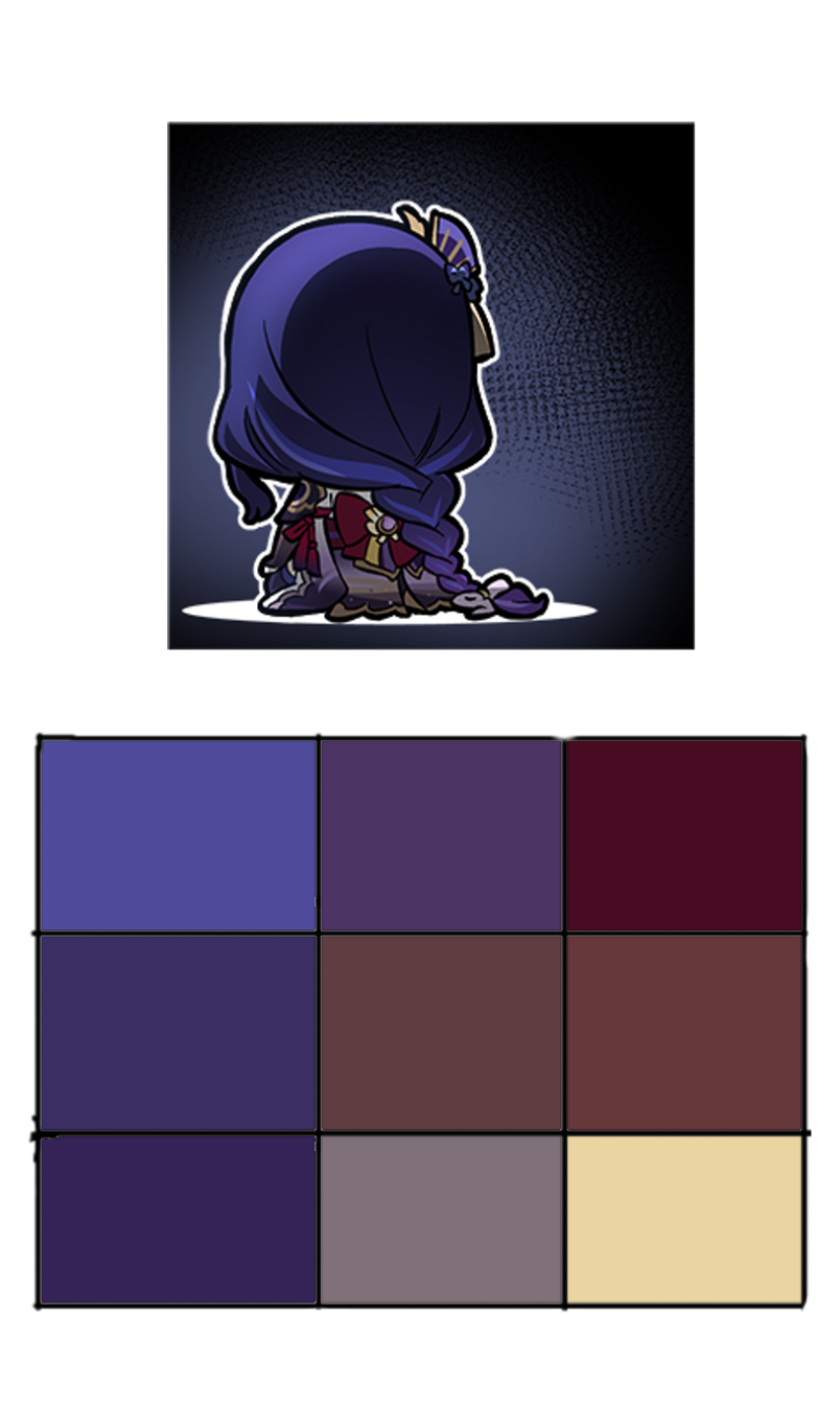Made some color pallettes for a couple characters! Genshin Impact | HoYoLAB