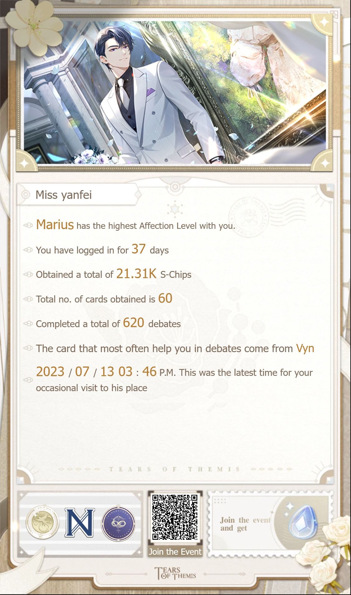 It's been an amazing ride with ToT and I wanna see more Vyn! Happy 2nd ...