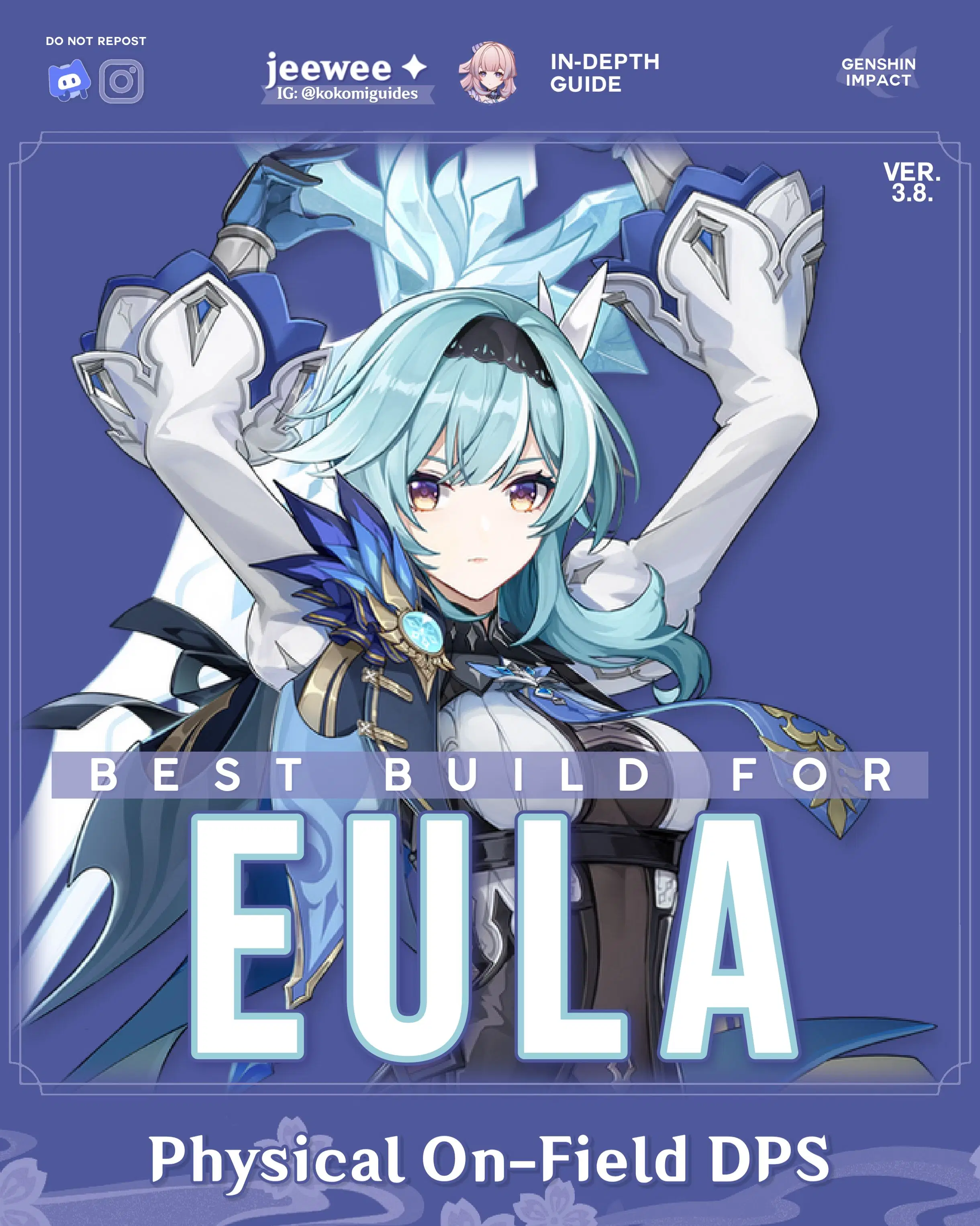 [3.8. Guide] Eula Build ⚜️ (Physical On-Field DPS) Genshin Impact | HoYoLAB