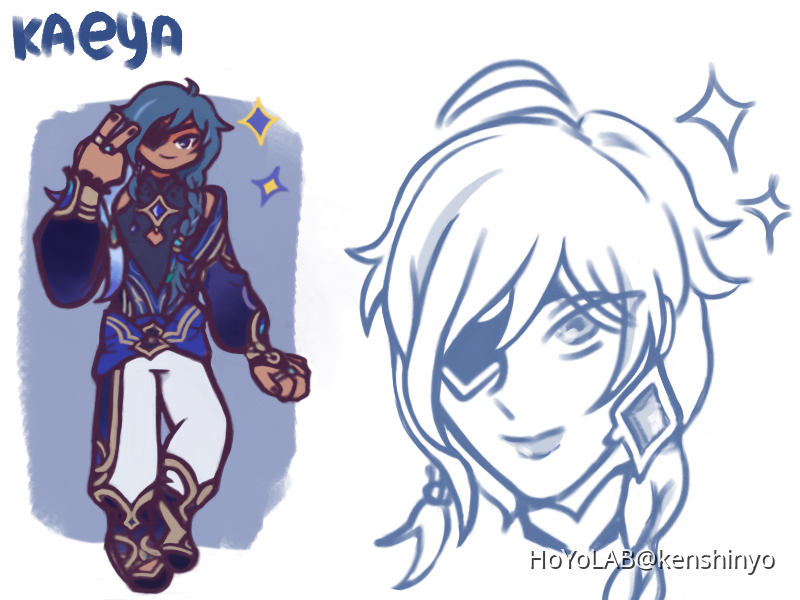 kaeya [ New outfit art ] ° ☆ 《 ! REPOST ! 》 Genshin Impact | HoYoLAB