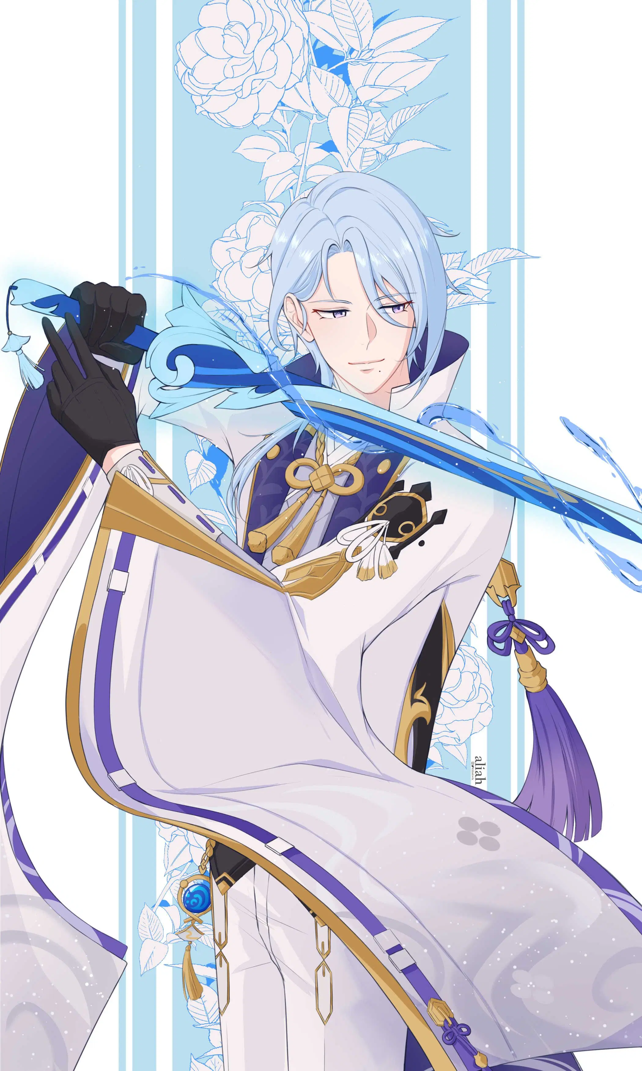 Topic Details Page- Ayato drawing | HoYoLAB