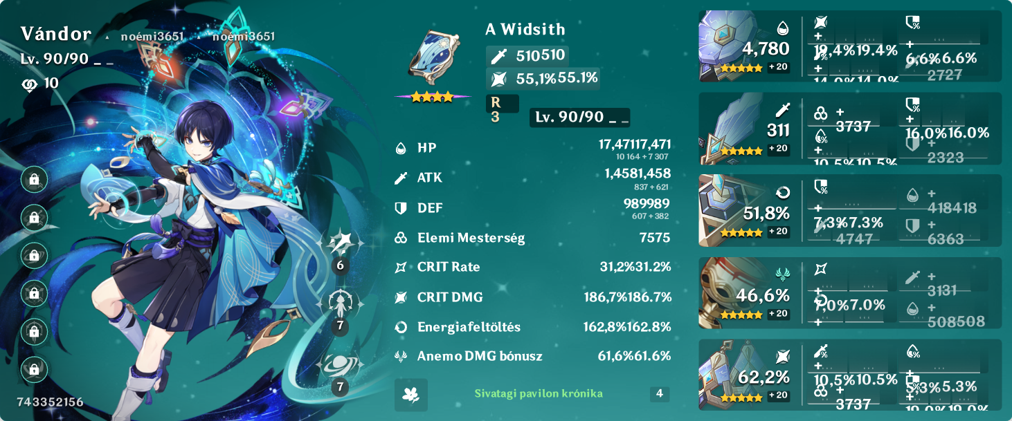 this is better build? I try to get more crit rate Genshin Impact | HoYoLAB