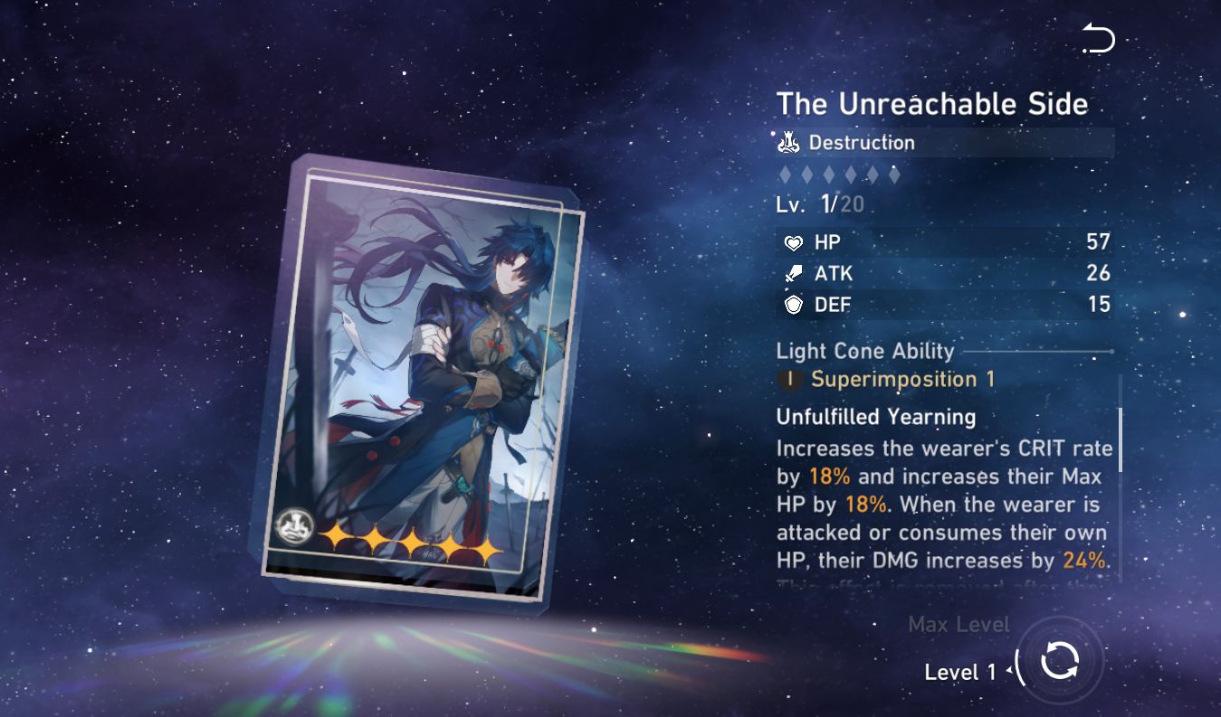 [V1.2 Guide] “The Unreachable Side” Light Cone Review Honkai: Star Rail | HoYoLAB