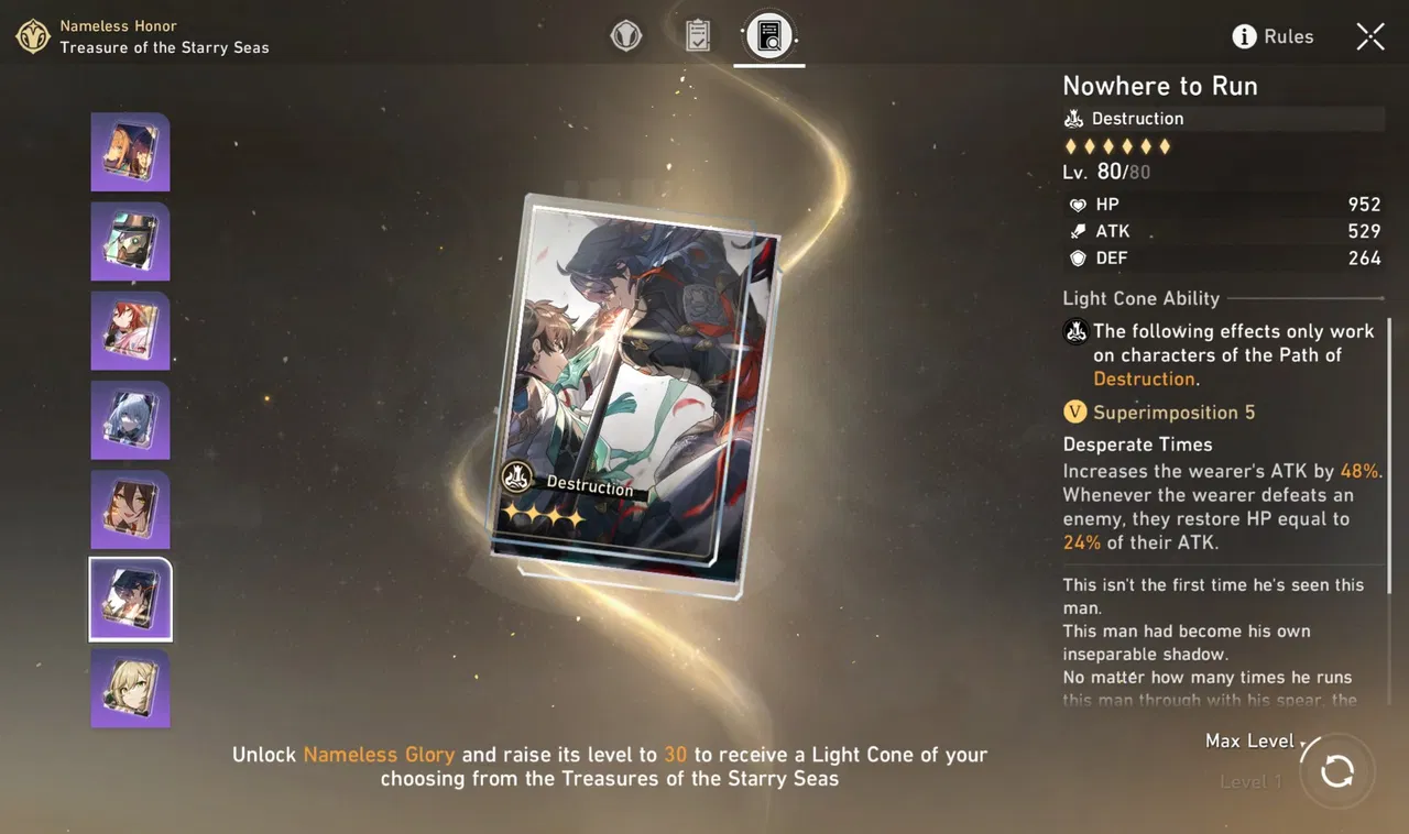 【V1.2】｜Light Cone Evaluation｜The Unreachable Side｜Blade’s Five-Star Exclusive Light Cone ...