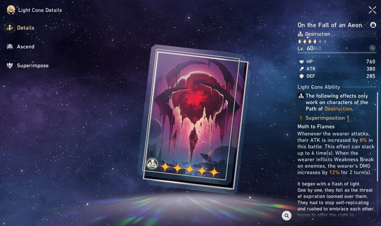 【V1.2】｜Light Cone Evaluation｜The Unreachable Side｜Blade’s Five-Star ...